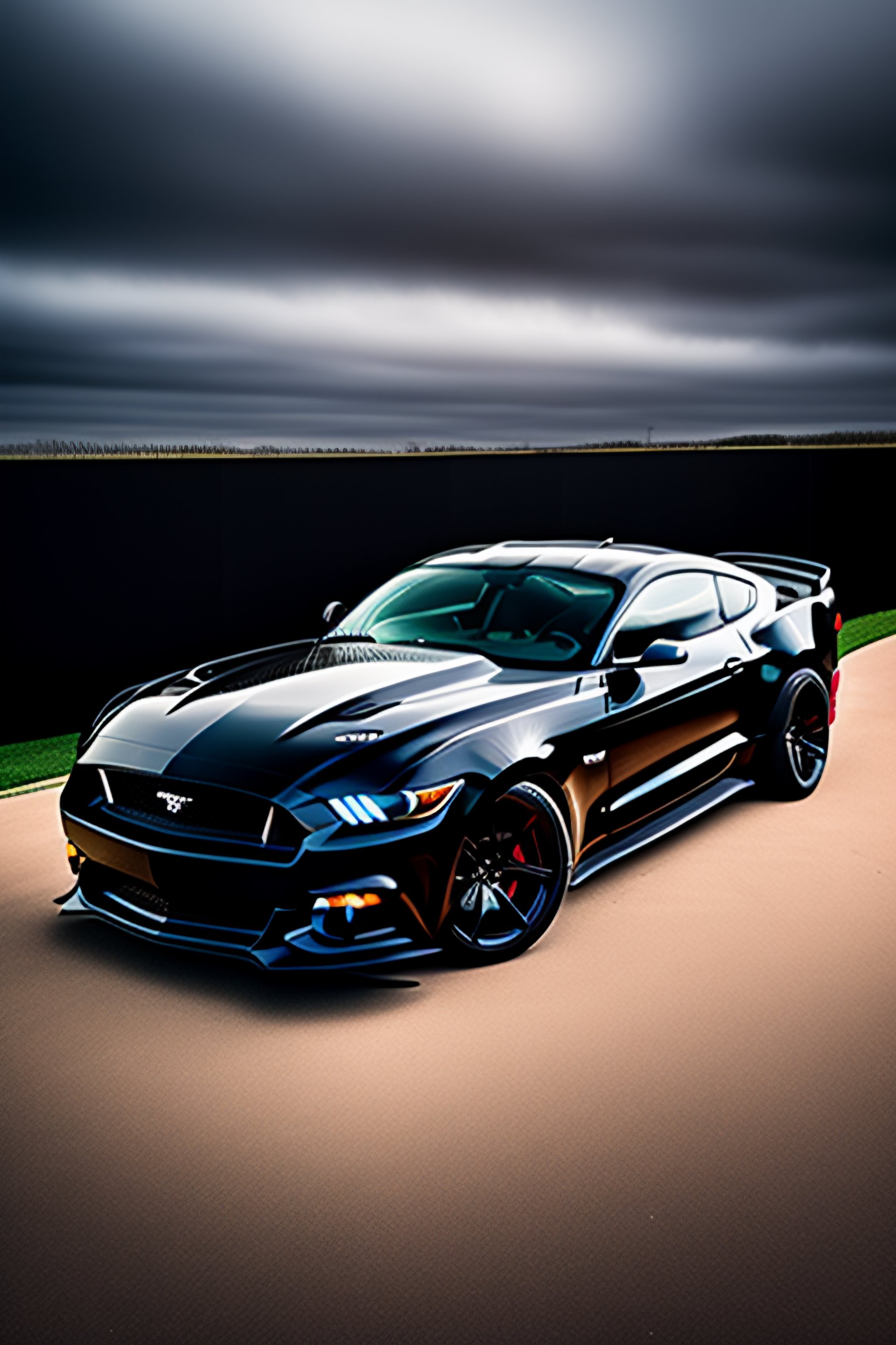 Lexica - Black 2014 ford mustang neon