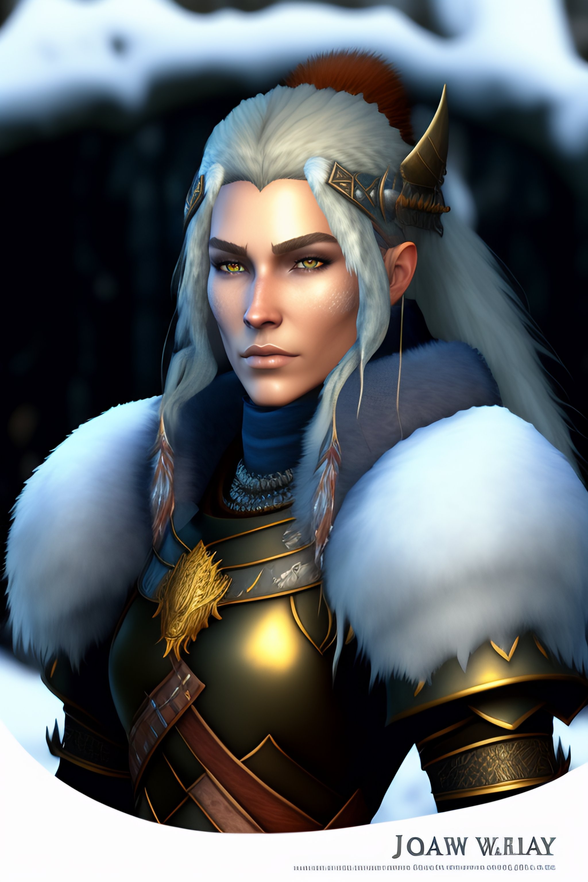 Lexica - Fur armor, winter armor, undead pale, round face, fantasy ...