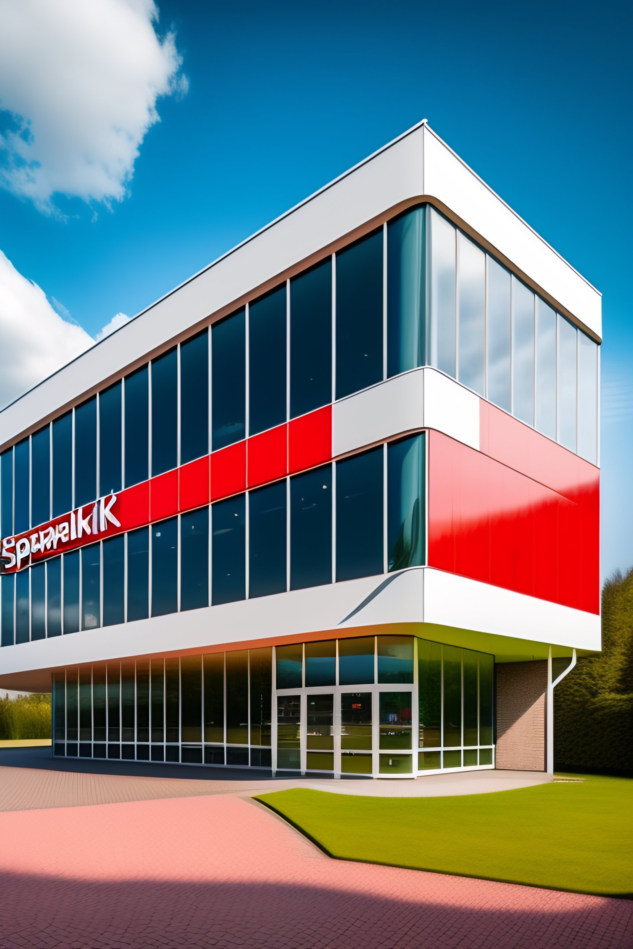 Lexica - A modern building with the following name on it „Sparkasse ...