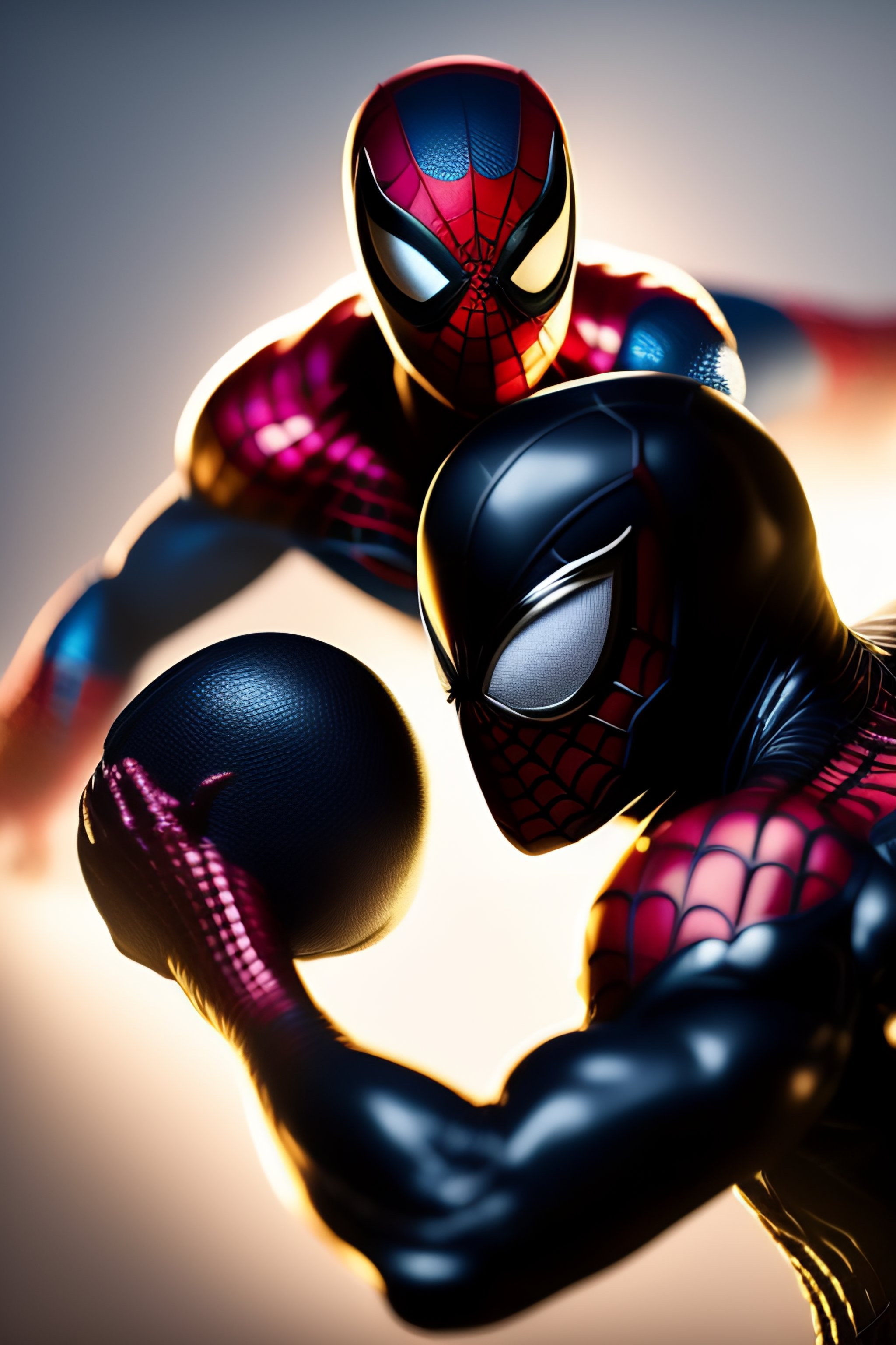 Lexica - Spider-man vs venom realistic picture