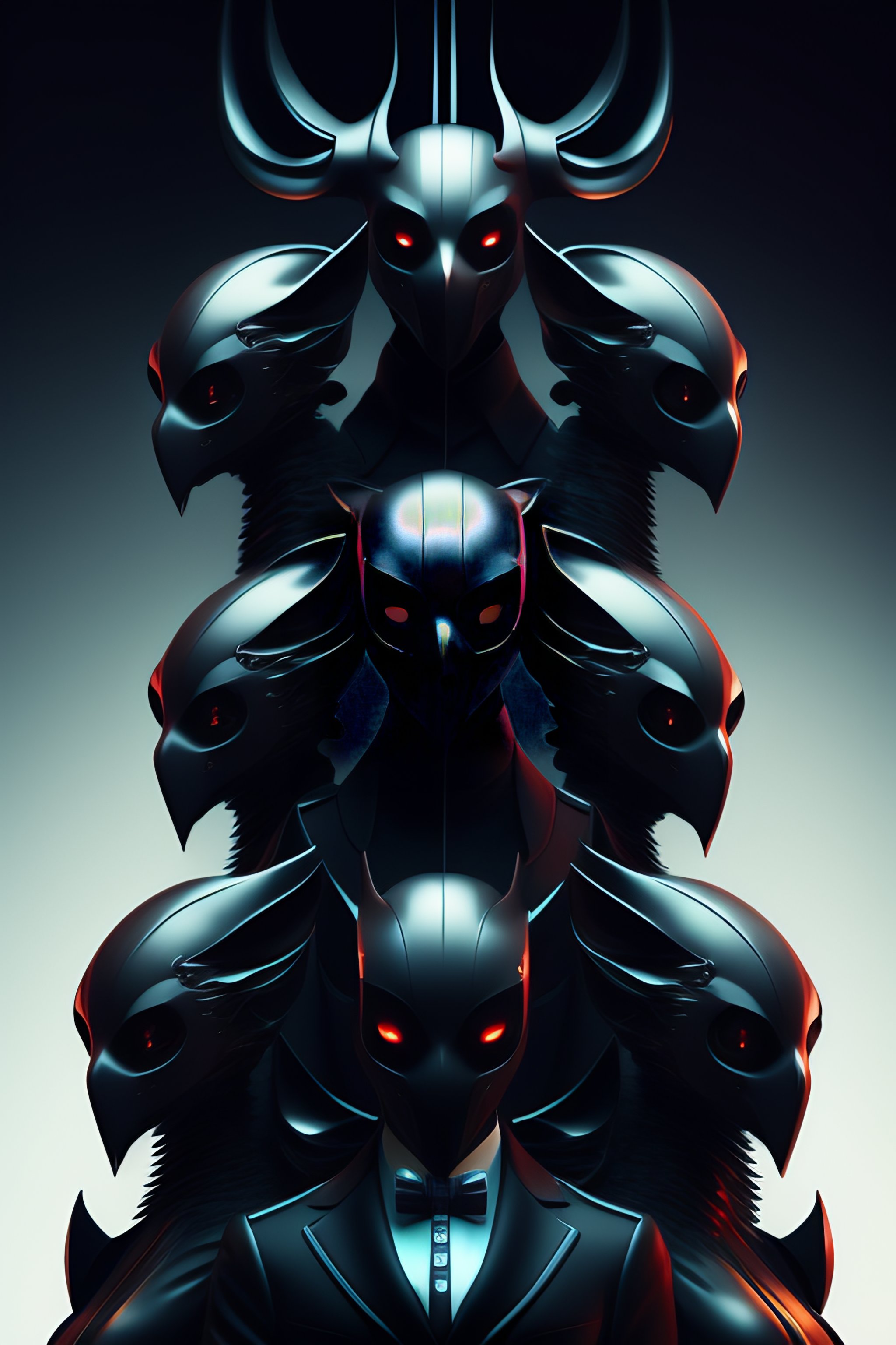 Lexica - A group of creepy evil abstract non-human horror creatures ...