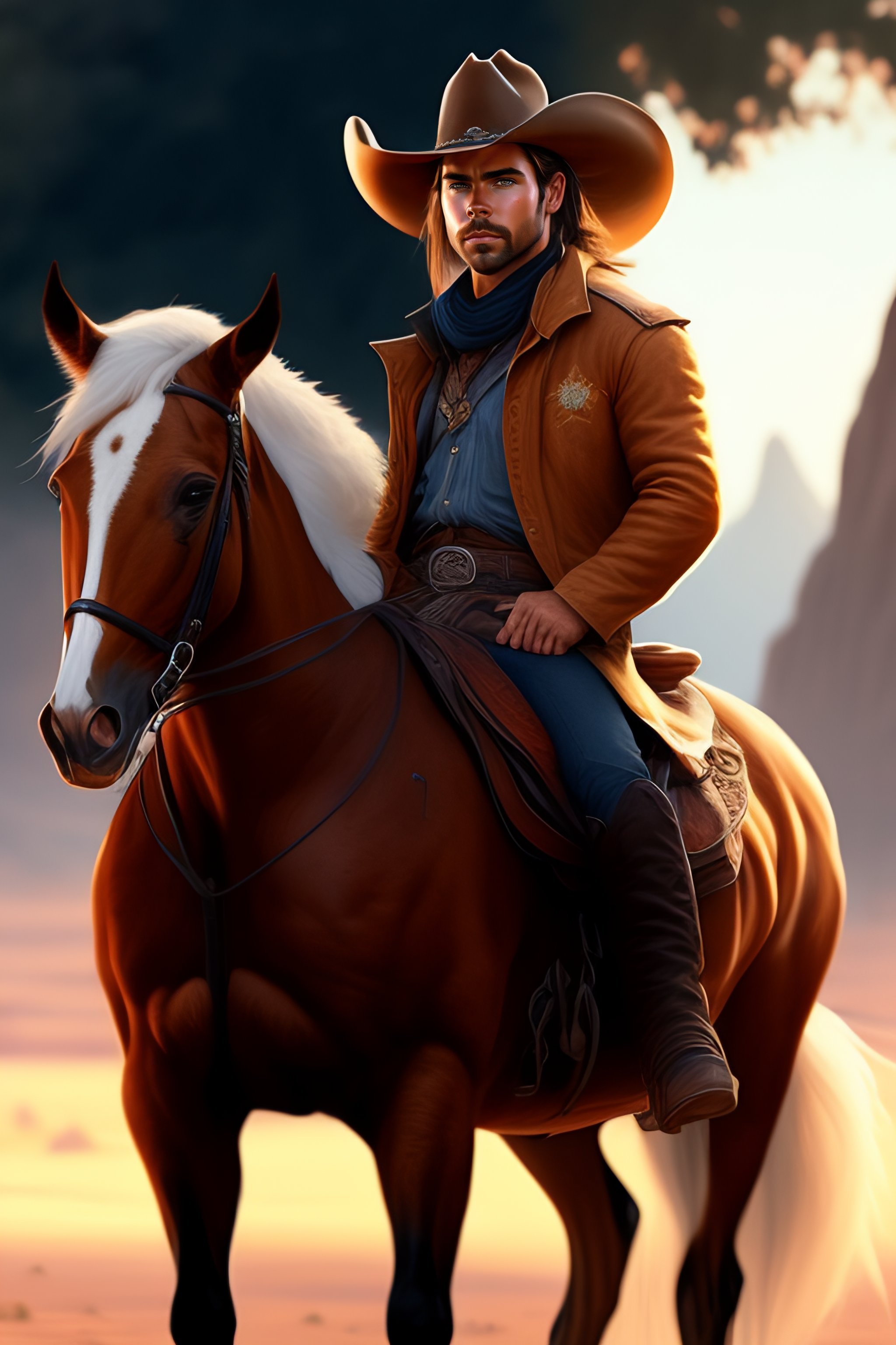Lexica - Cowboy jonathan brandis drawn by greg rutkowski