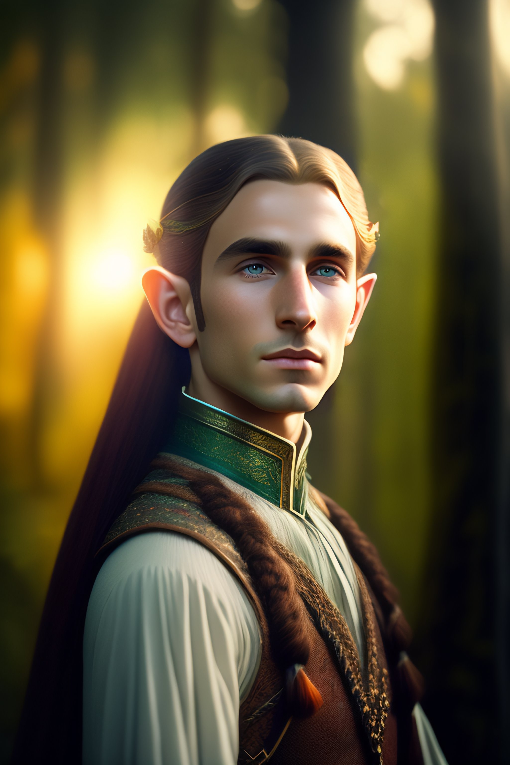 Lexica - Portrait of a young elf in a JRR Tolkien universe, high ...