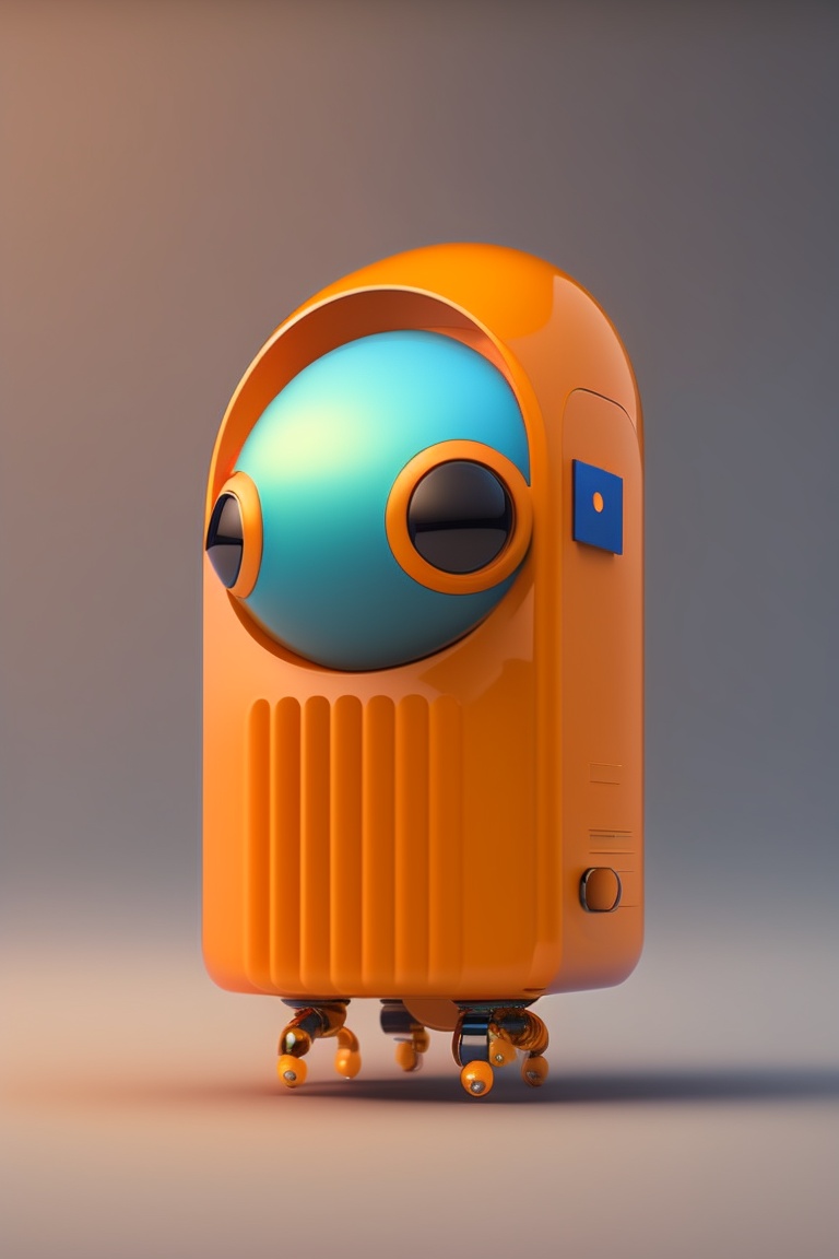 Lexica - Fun robot octopus, style minimalist