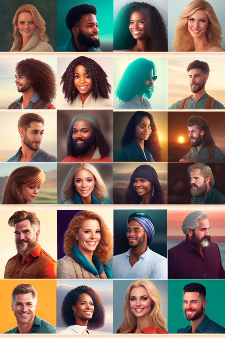 Lexica - A collection of authentic portraits, capturing a variety of ...