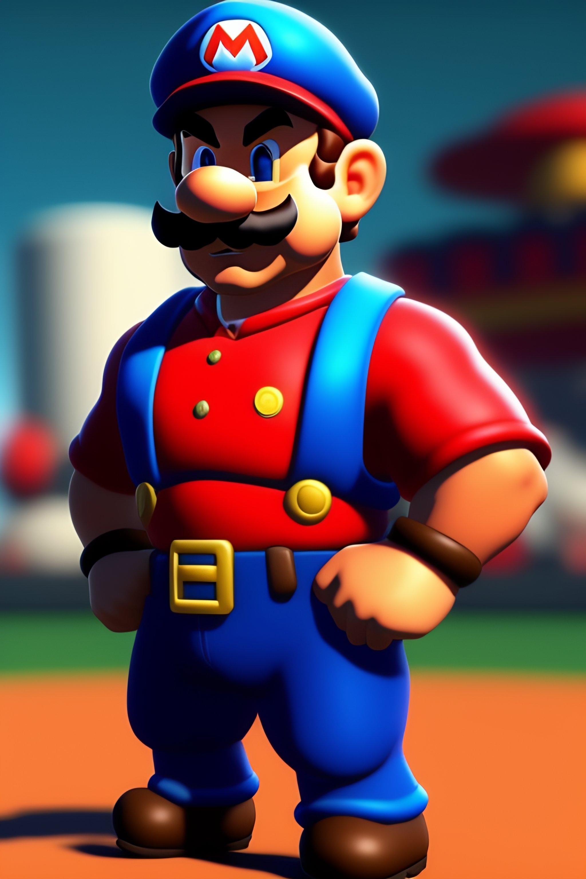 Lexica - John cena as a mario character in mario 64