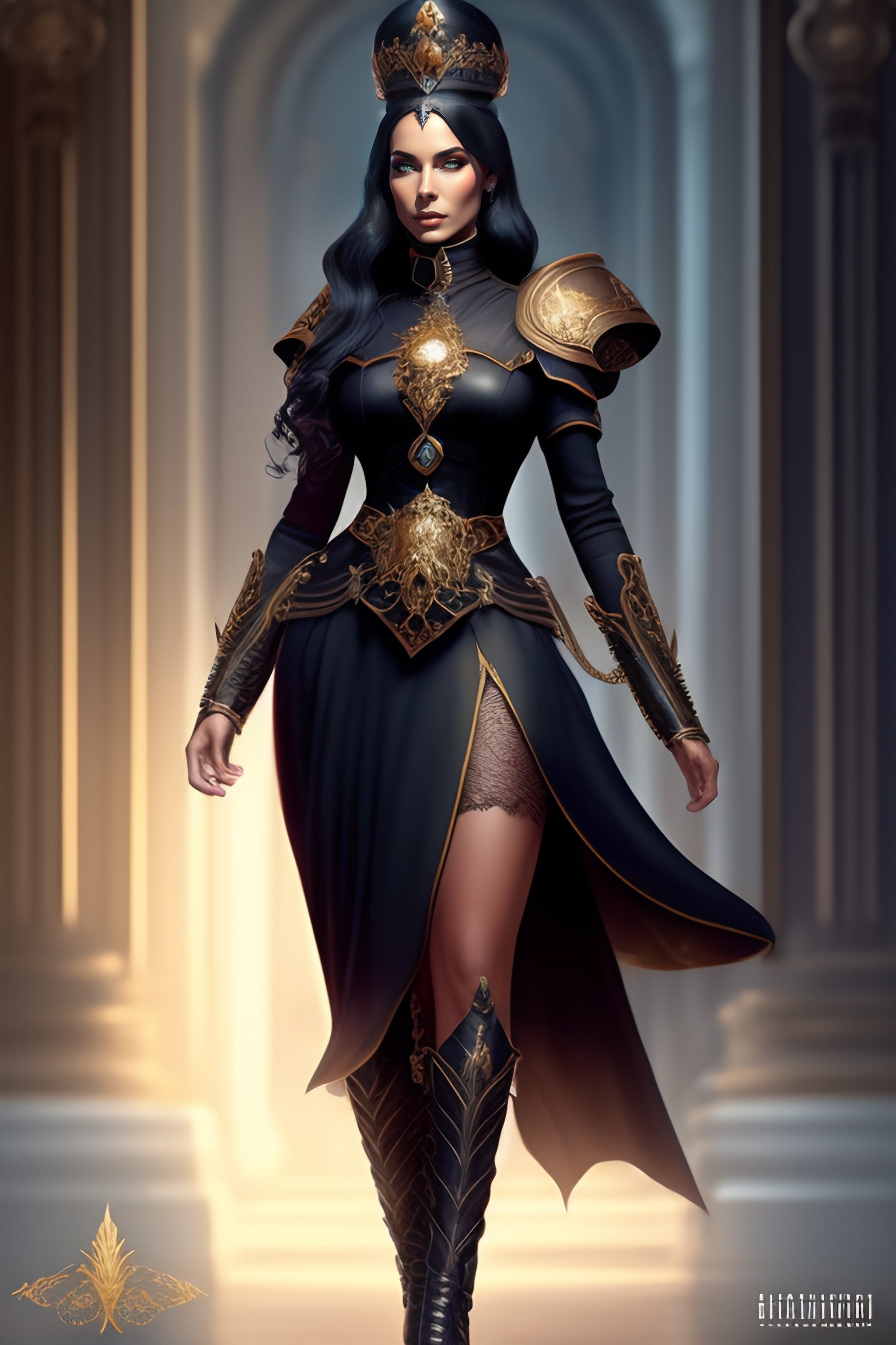 Lexica - Gothic necromancer queen, german WWII officer tight-fitting ...