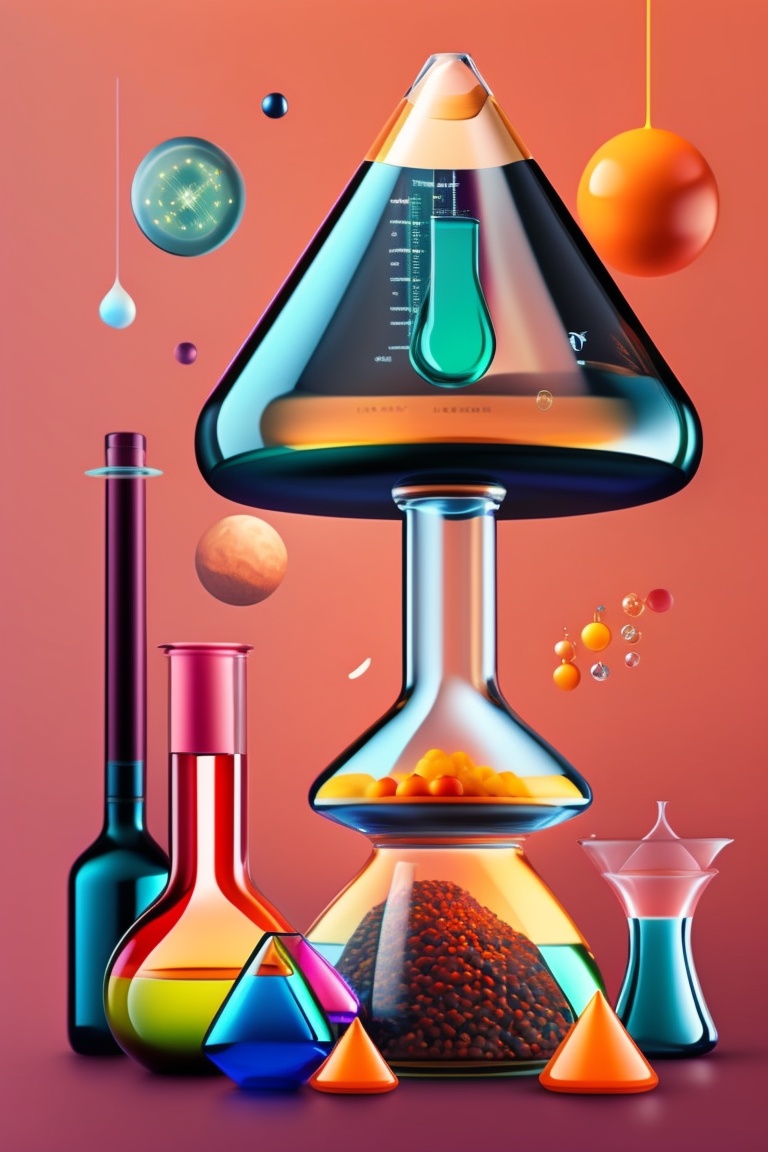 Lexica - I want an image with figures based on science and chemistry as ...