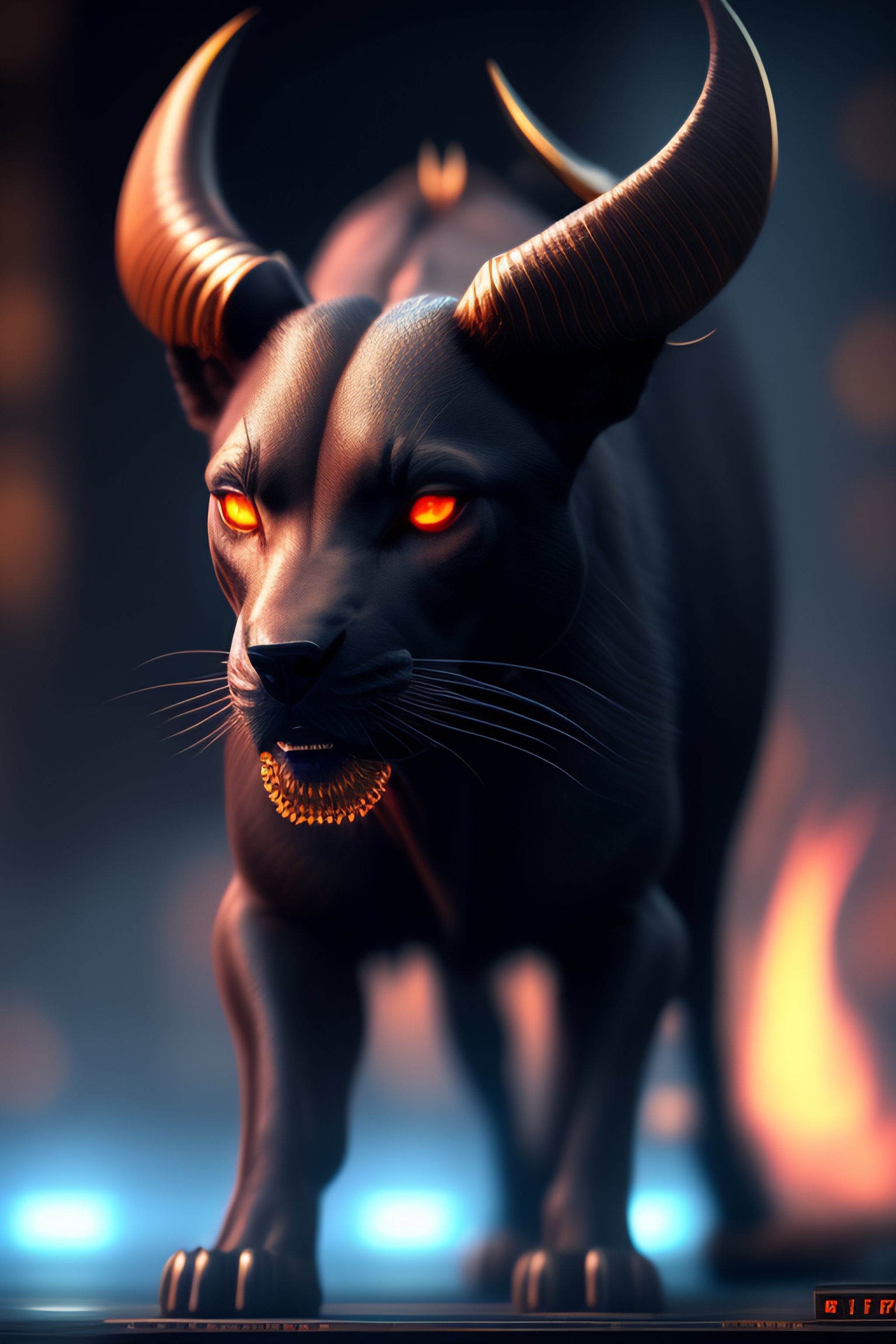 Lexica - Demon, 4k, HD, Maya, Realistic