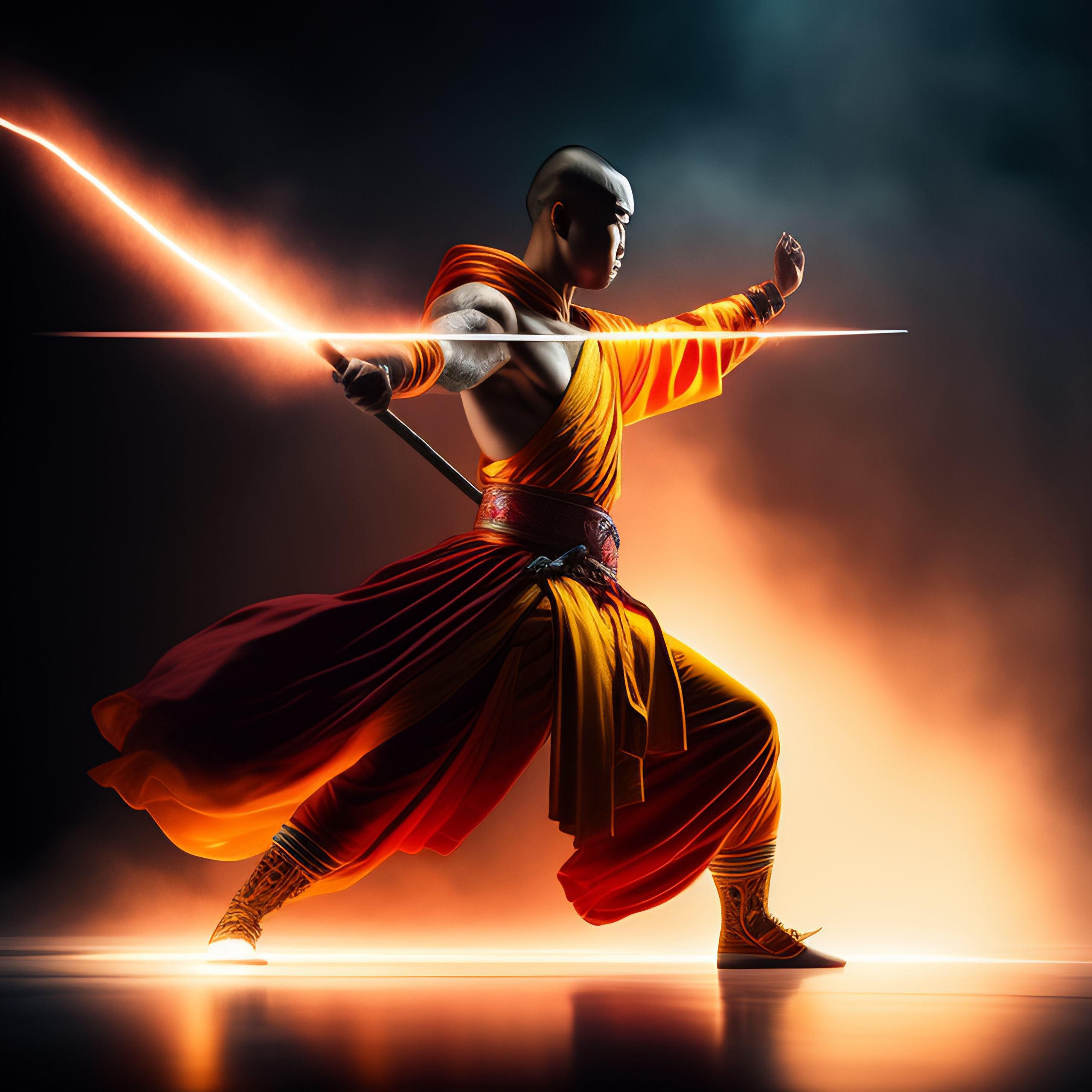 Lexica - Full body pose, hyperrealistic photograph of a shaolin ...
