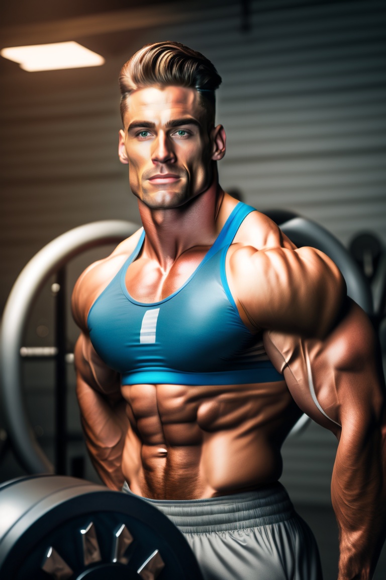 Lexica - An award – winning color photograph of a handsome and powerful ...