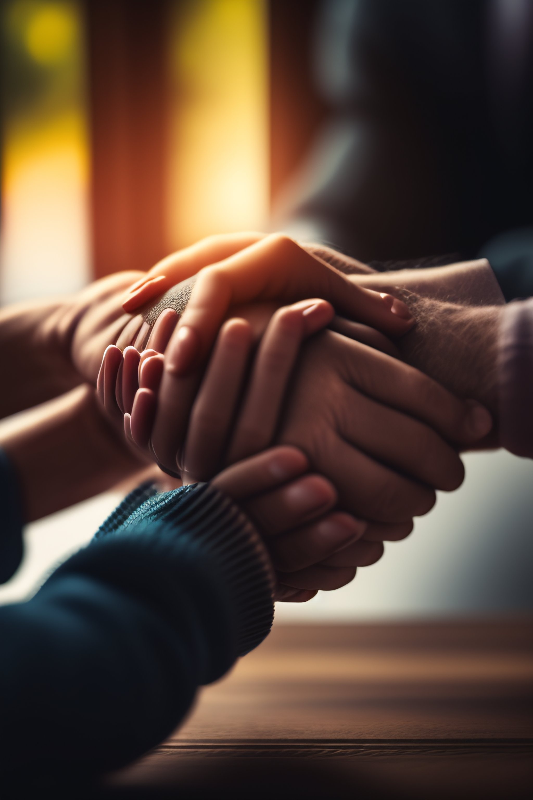 Lexica - Photograph of two hands shaking