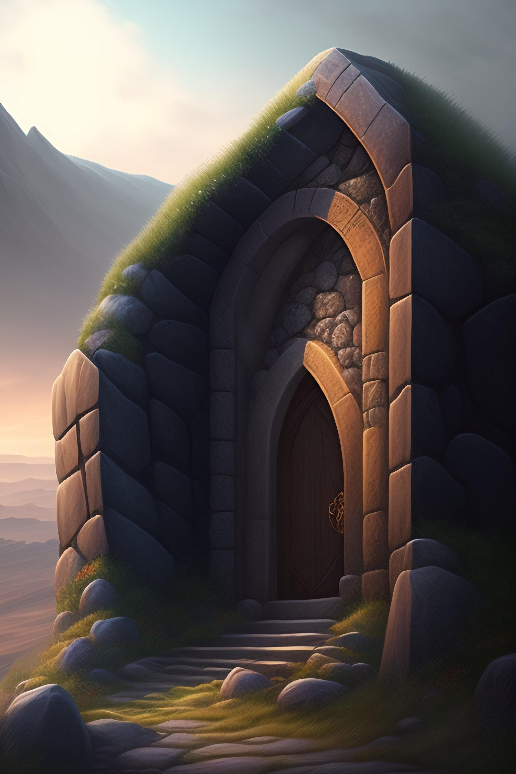 Lexica - Stone wall texture, fantasy art style, matte painting, 2 d texture