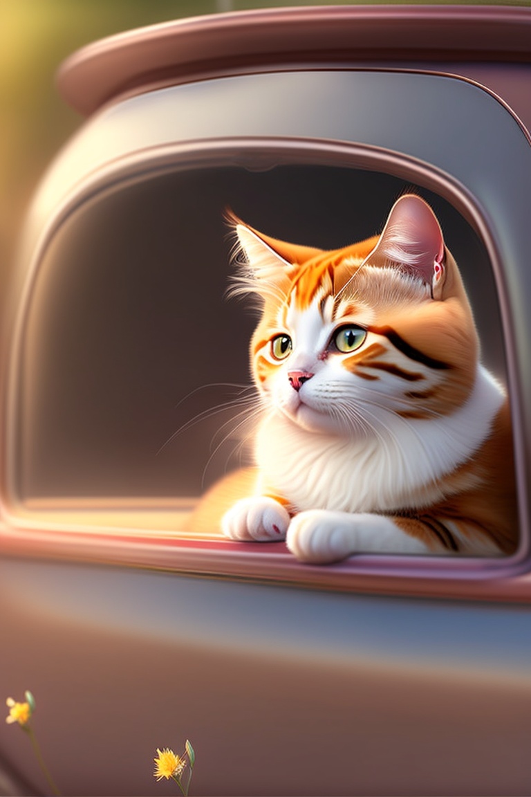 Lexica - Cute cat, yuong cat