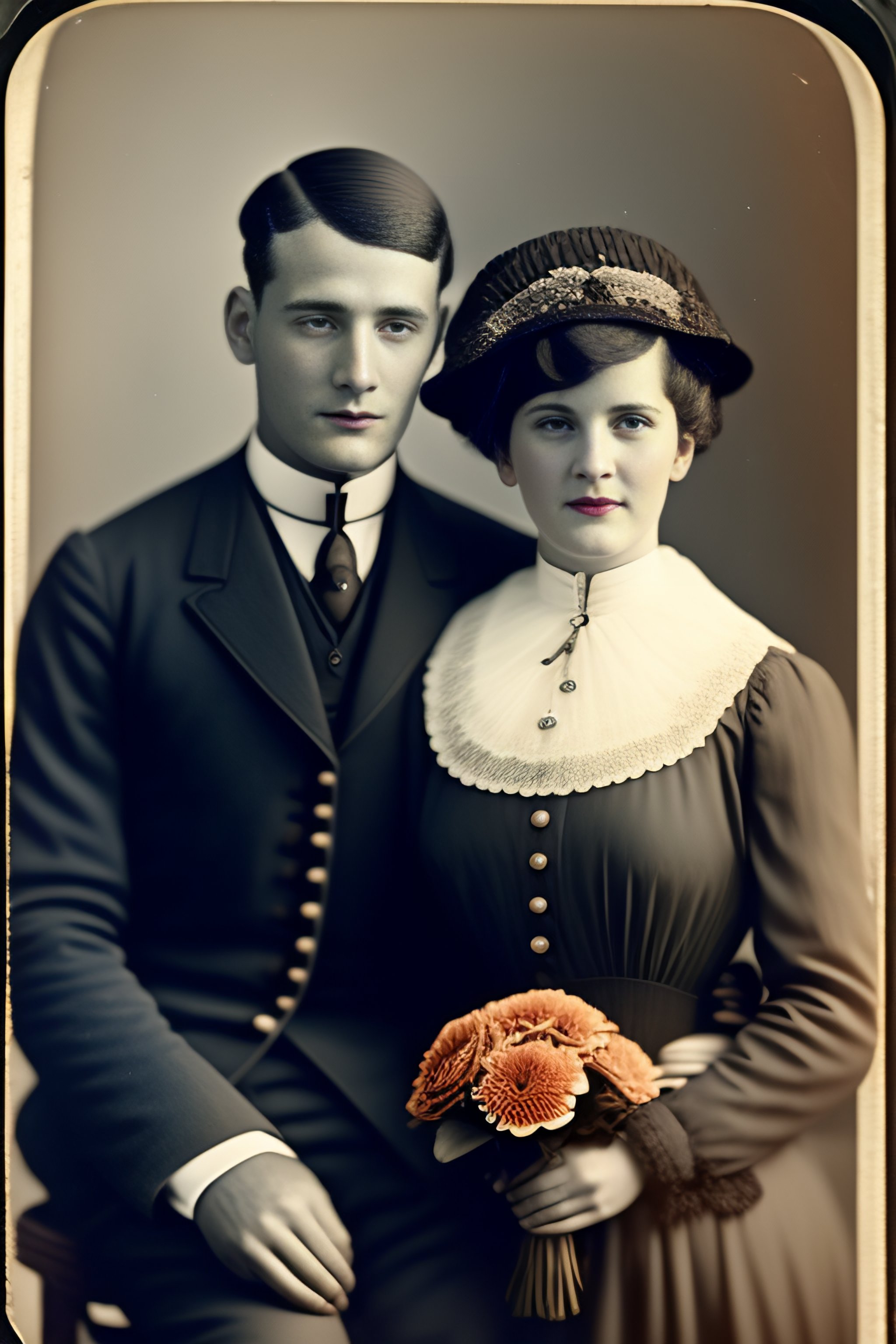 Lexica - 1910s young couple photo