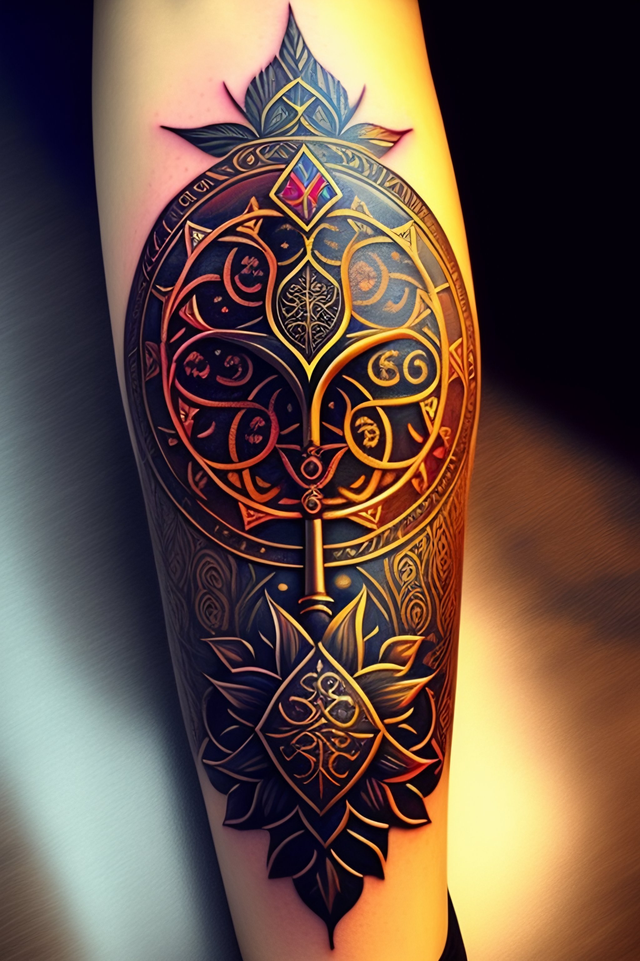 Lexica - Cool tattoo, maximum detail, magic, protection, warrior ...