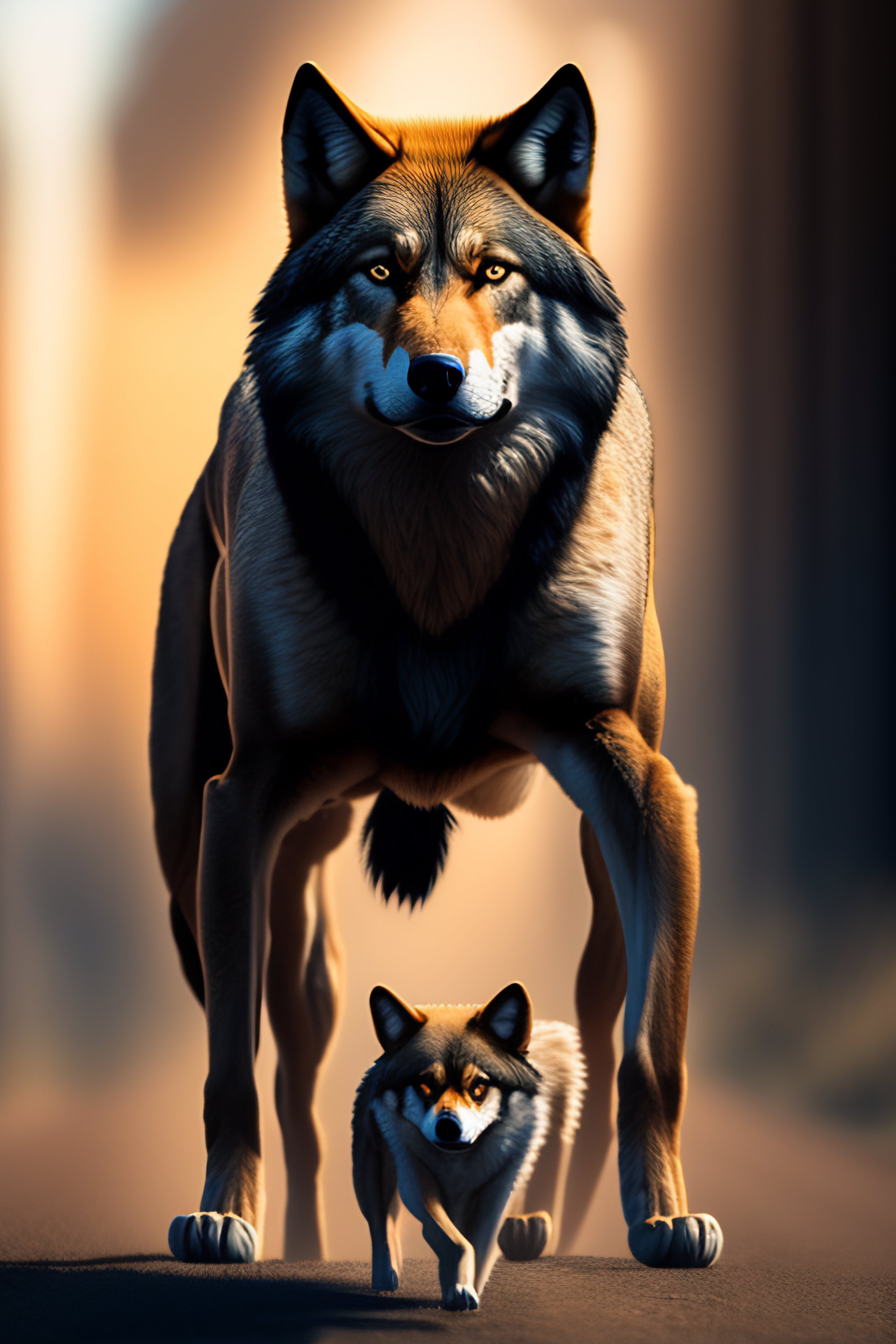 Human Wolf Hybrid Drawings