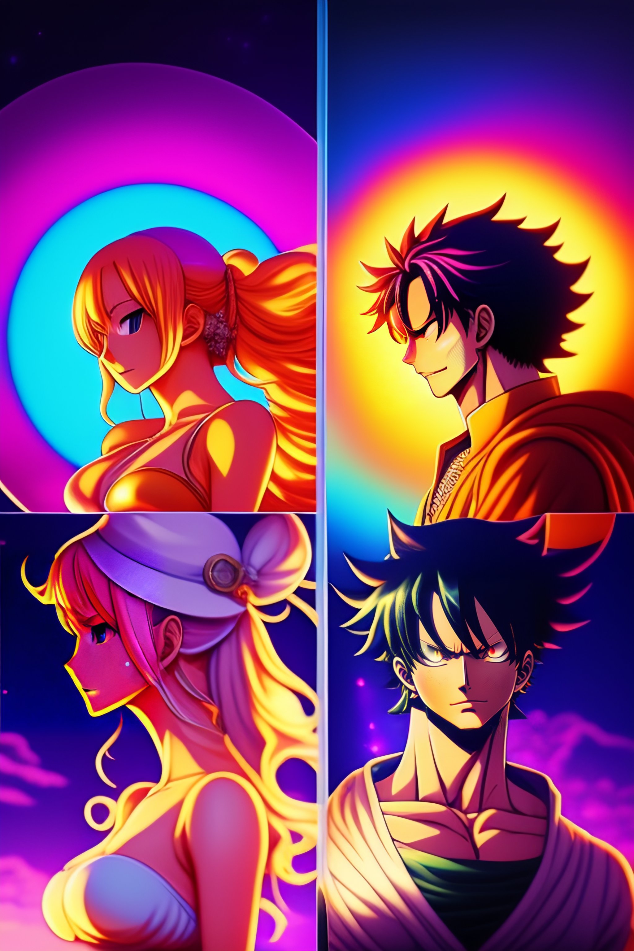 Lexica - One Piece manga ilustrator light studio gradient technic