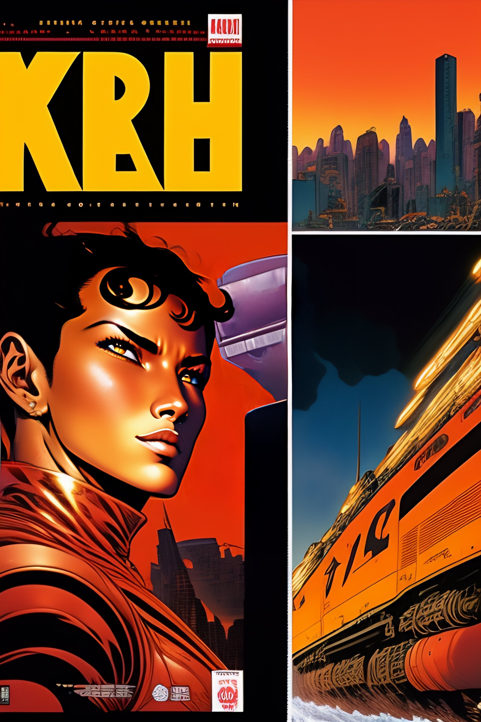 Lexica - Collage of akira comic book covers