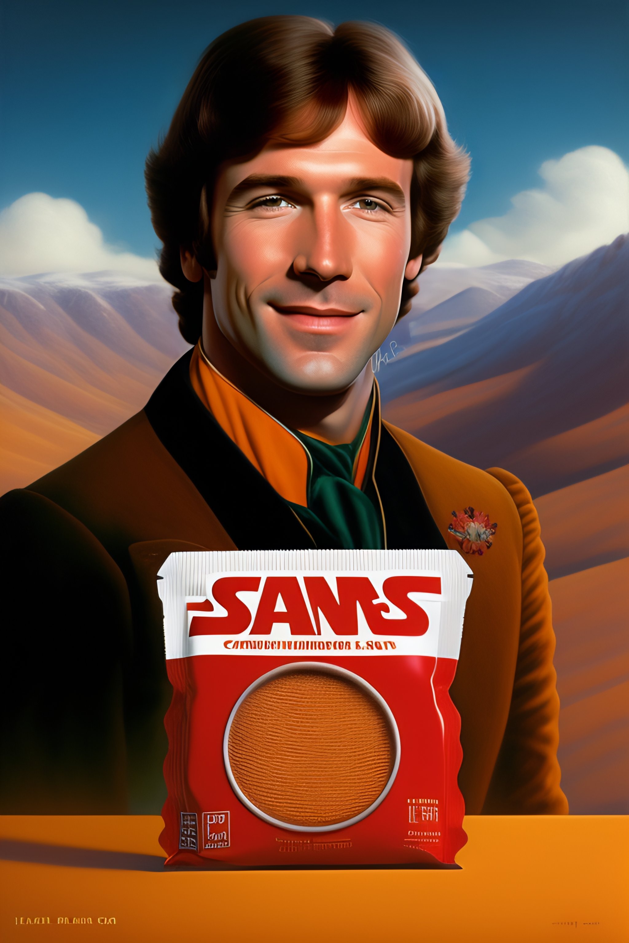 Lexica - Portrait of hans solo with a packet of rolos