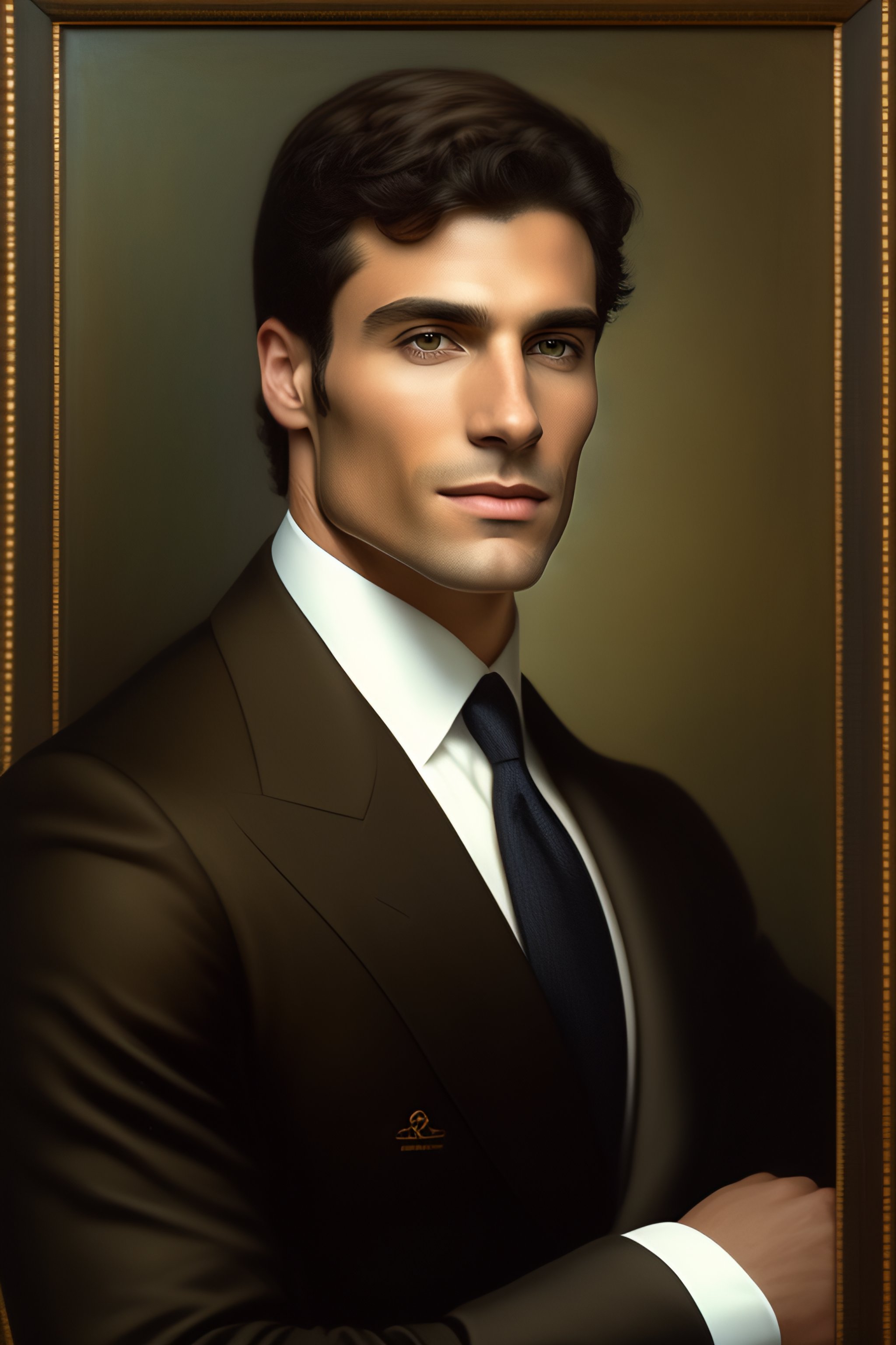 Lexica - Portrait of damiano david in a suit