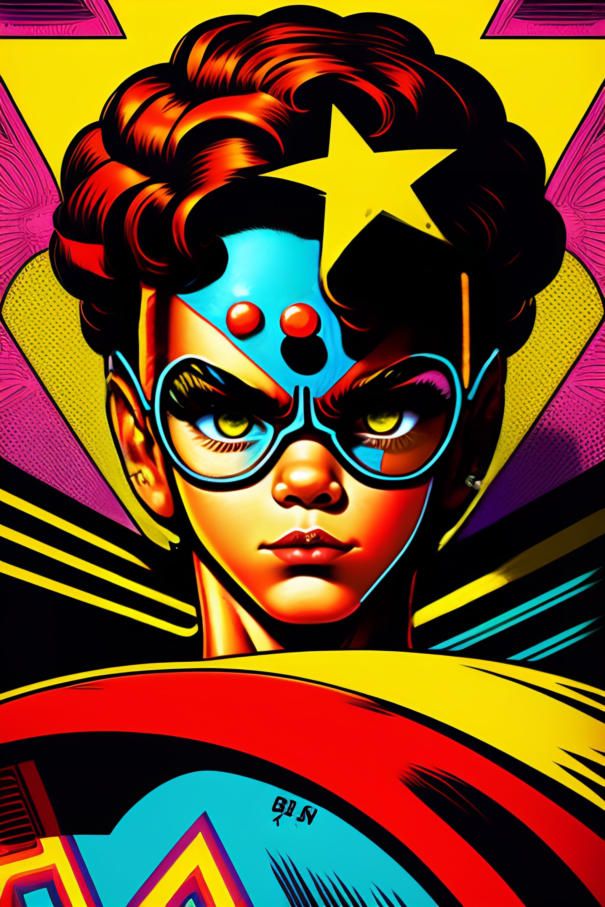 Lexica - Retro comic style artwork, highly detailed bart, comic book ...
