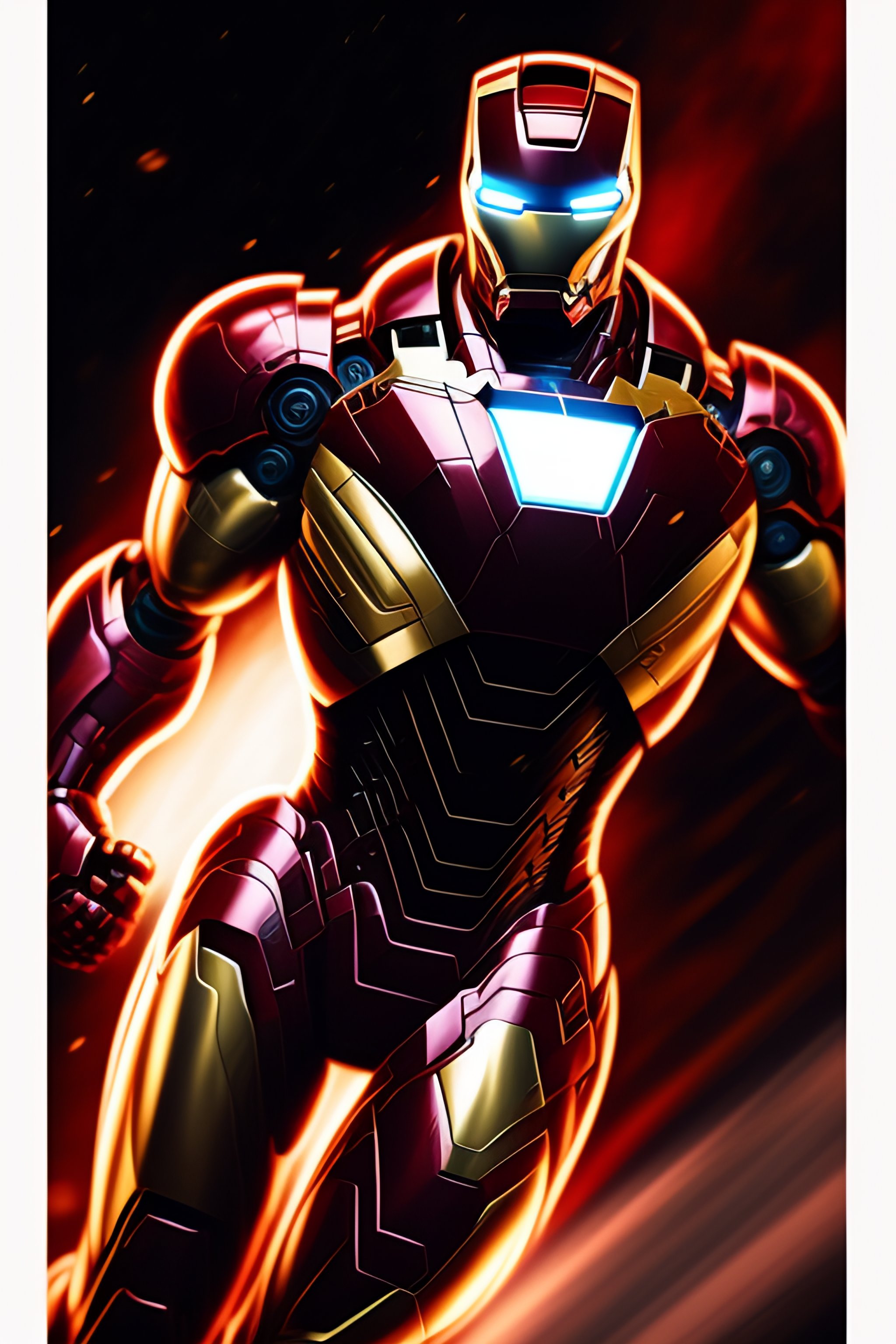 Lexica - Iron man punching the air cinematic