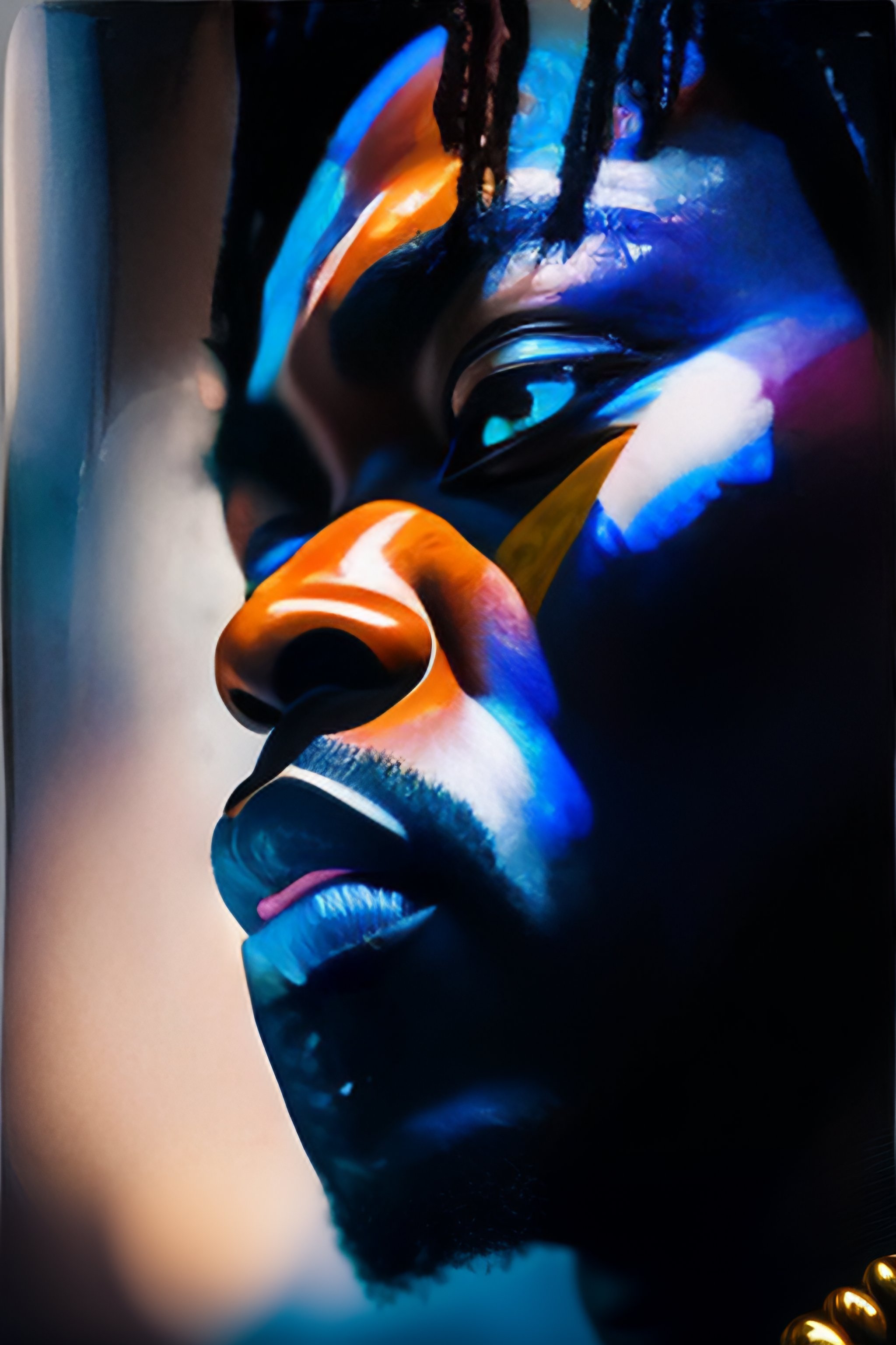 Lexica - An ultra-realistic close-up portrait photograph of Fela Kuti ...