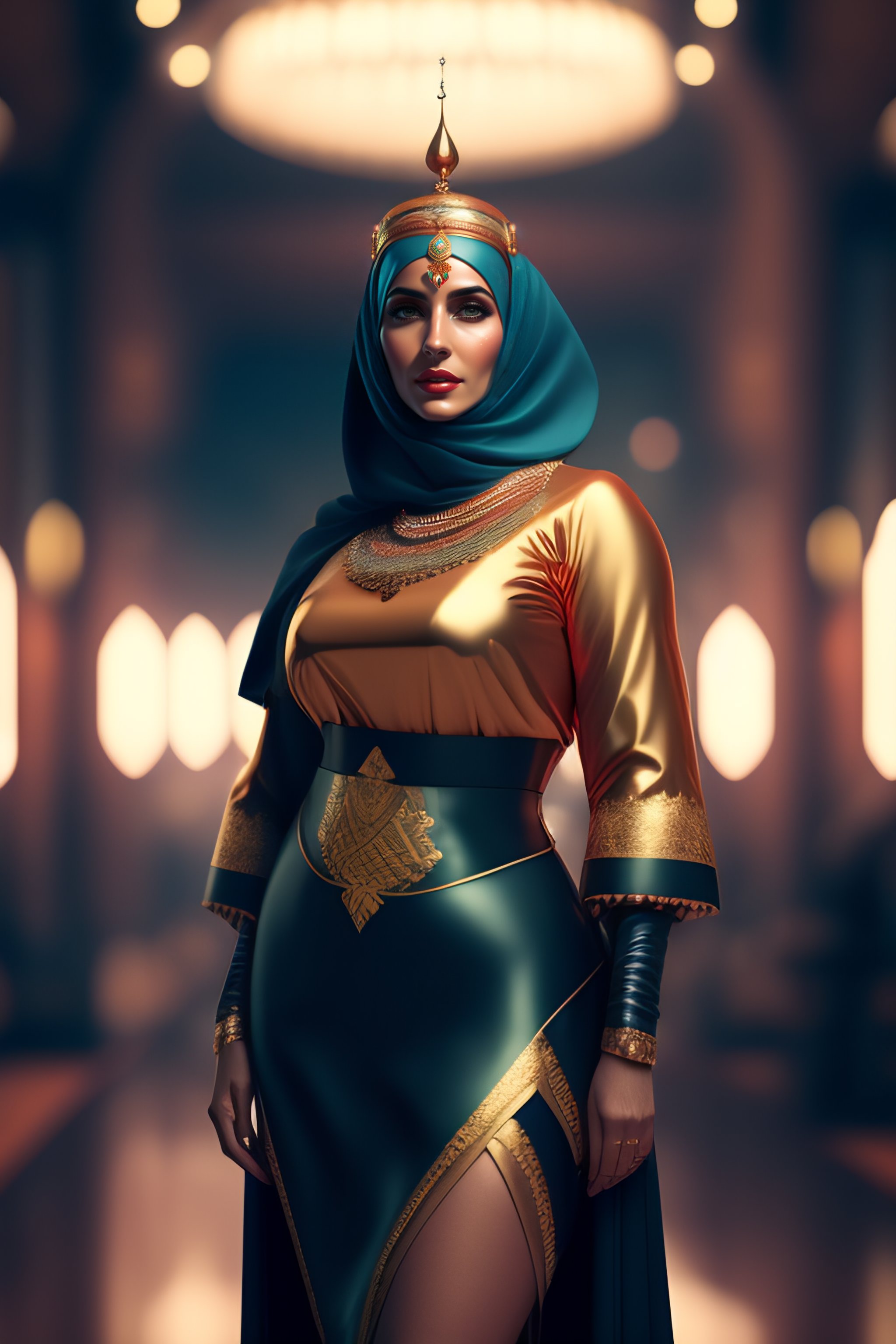 Lexica - Ottoman princess sultan woman in simon stalenhag style 1920s ...