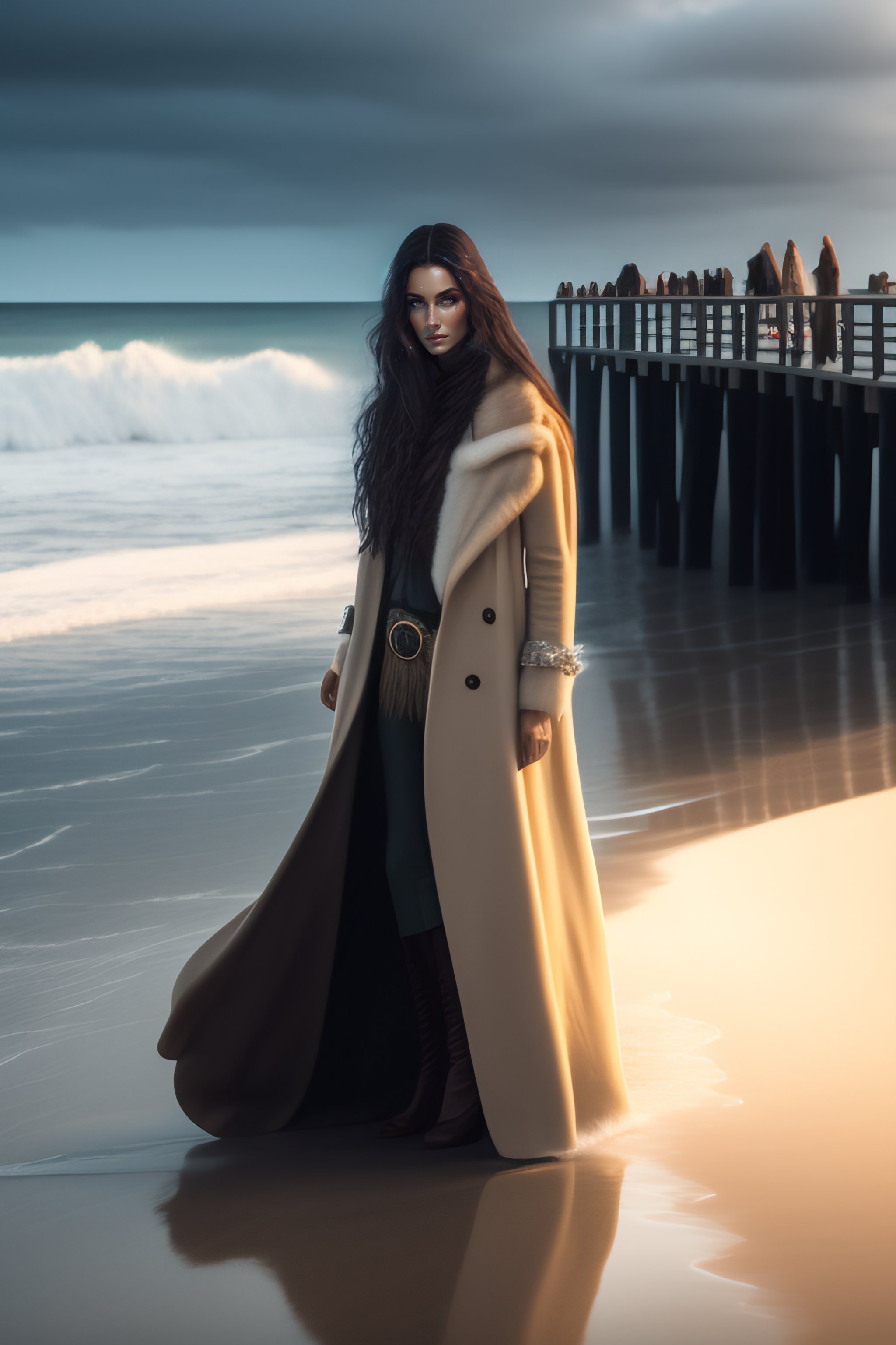 Lexica - A gorgeous witch with long hair, detailed, realistic, wearing ...