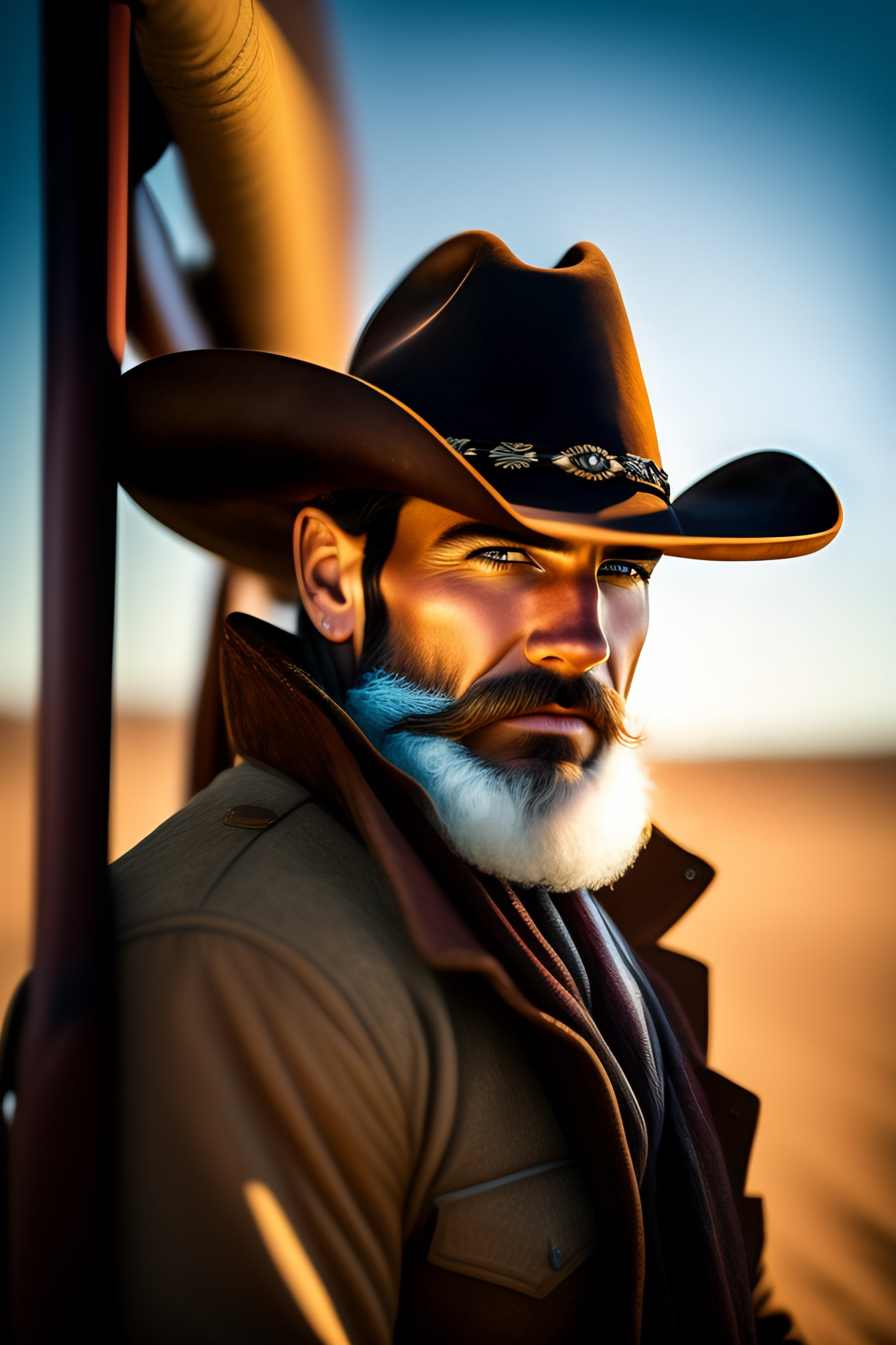 Lexica - Portrait of a cowboy