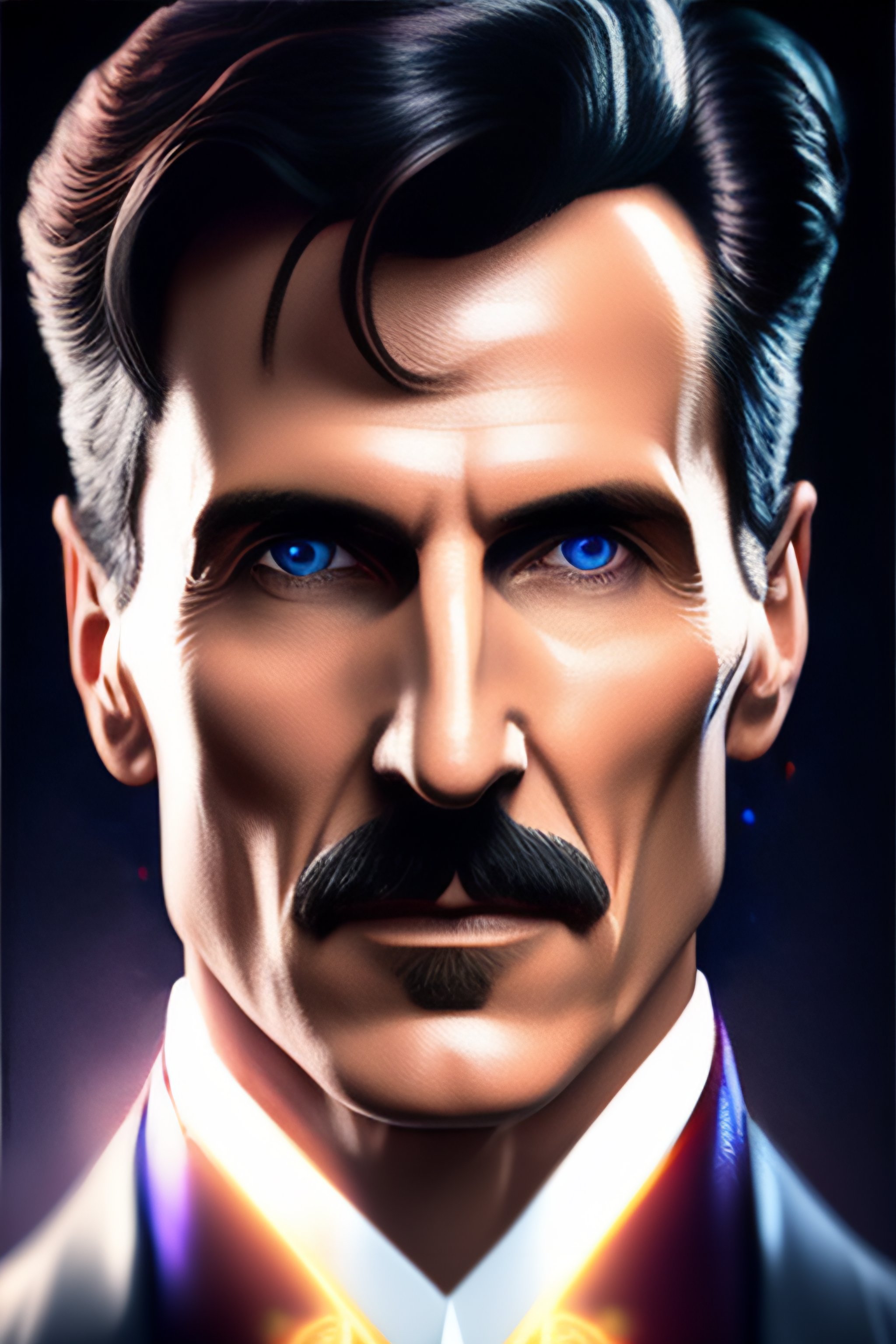 Lexica - Photorealistic portrait of Nikola Tesla as Doctor Strange in ...