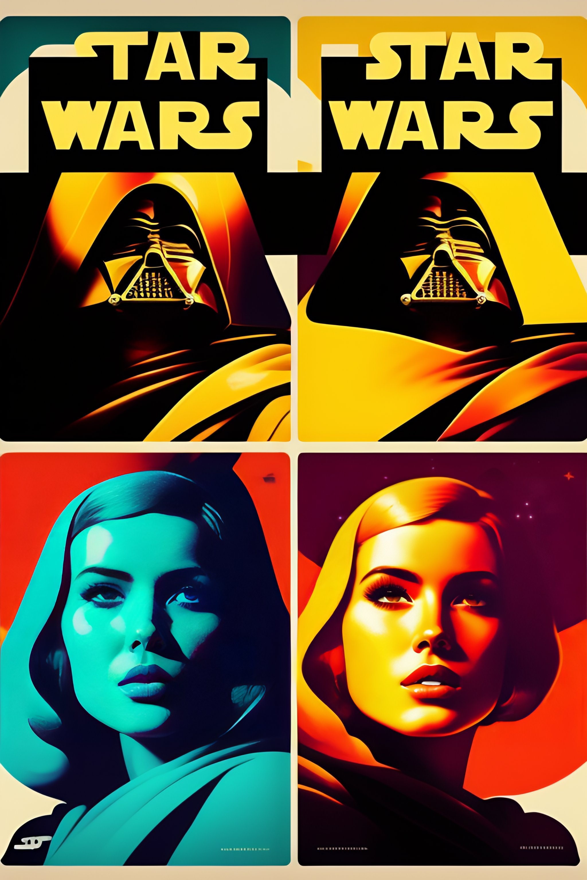 Lexica - Star wars pop art poster