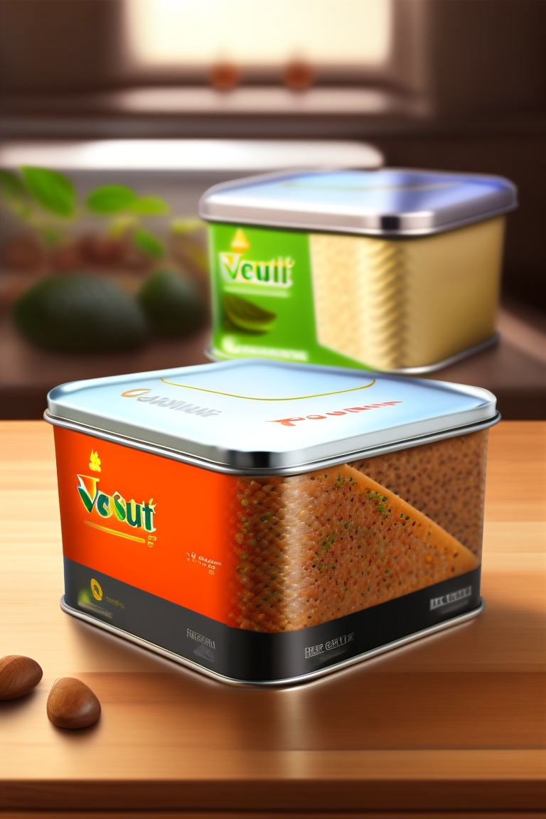 Lexica - Design 2 vegetarian nut pate made from tin, 1 box has a weight ...