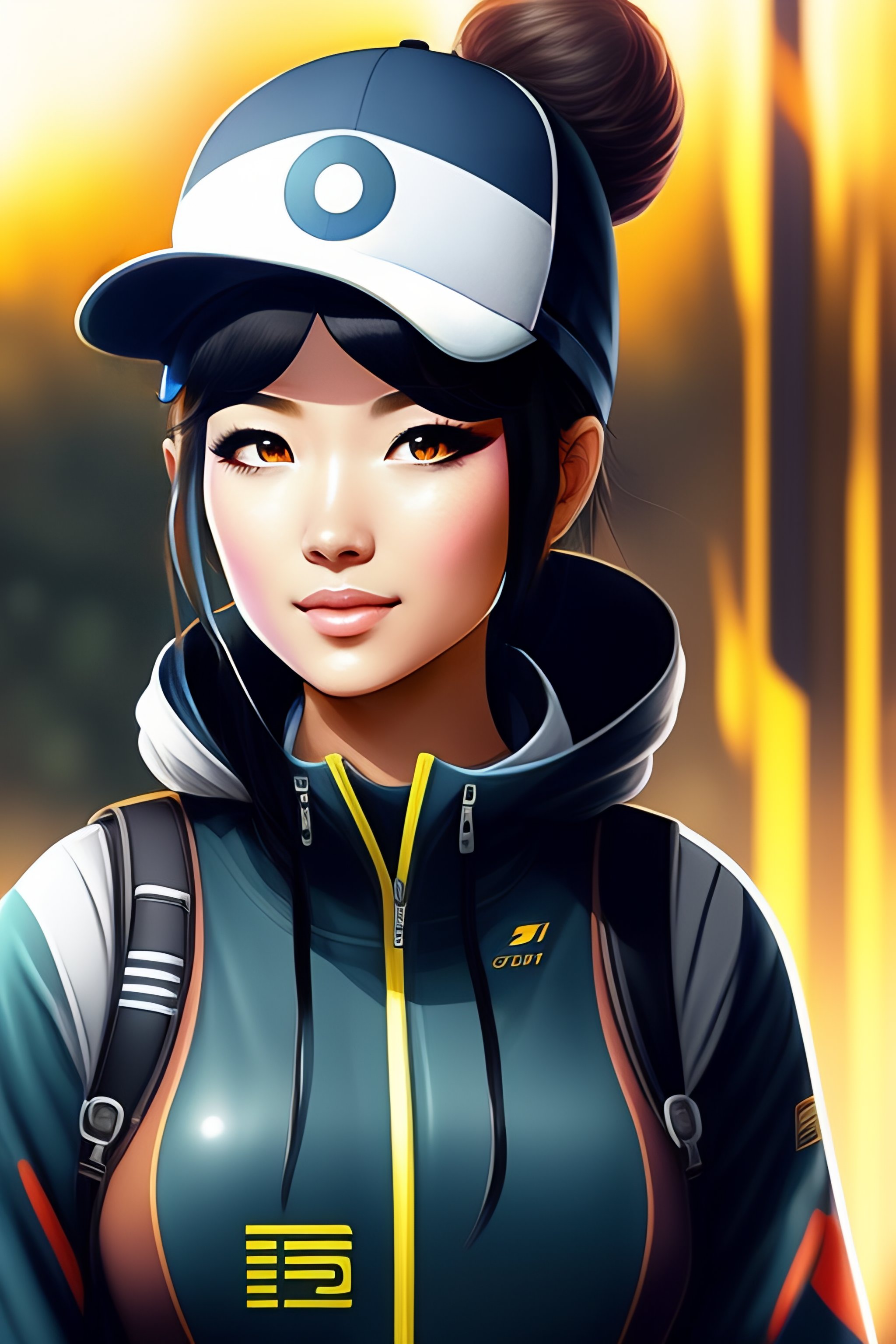 Lexica - Pokemon trainer in techwear clothes by Ken Sugimori