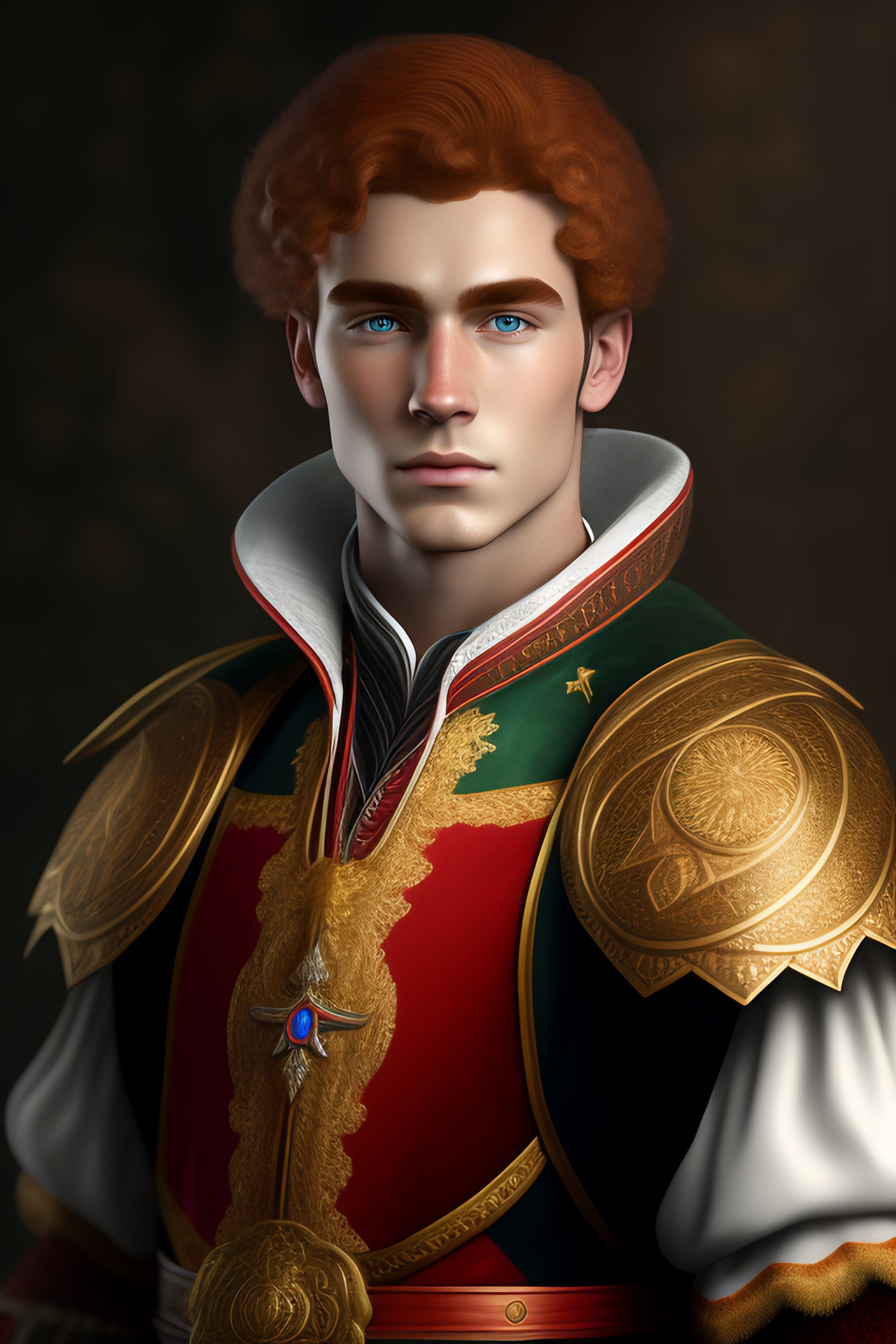 Lexica - Portrait realistic 16 years old irish redhaired caucasic male ...