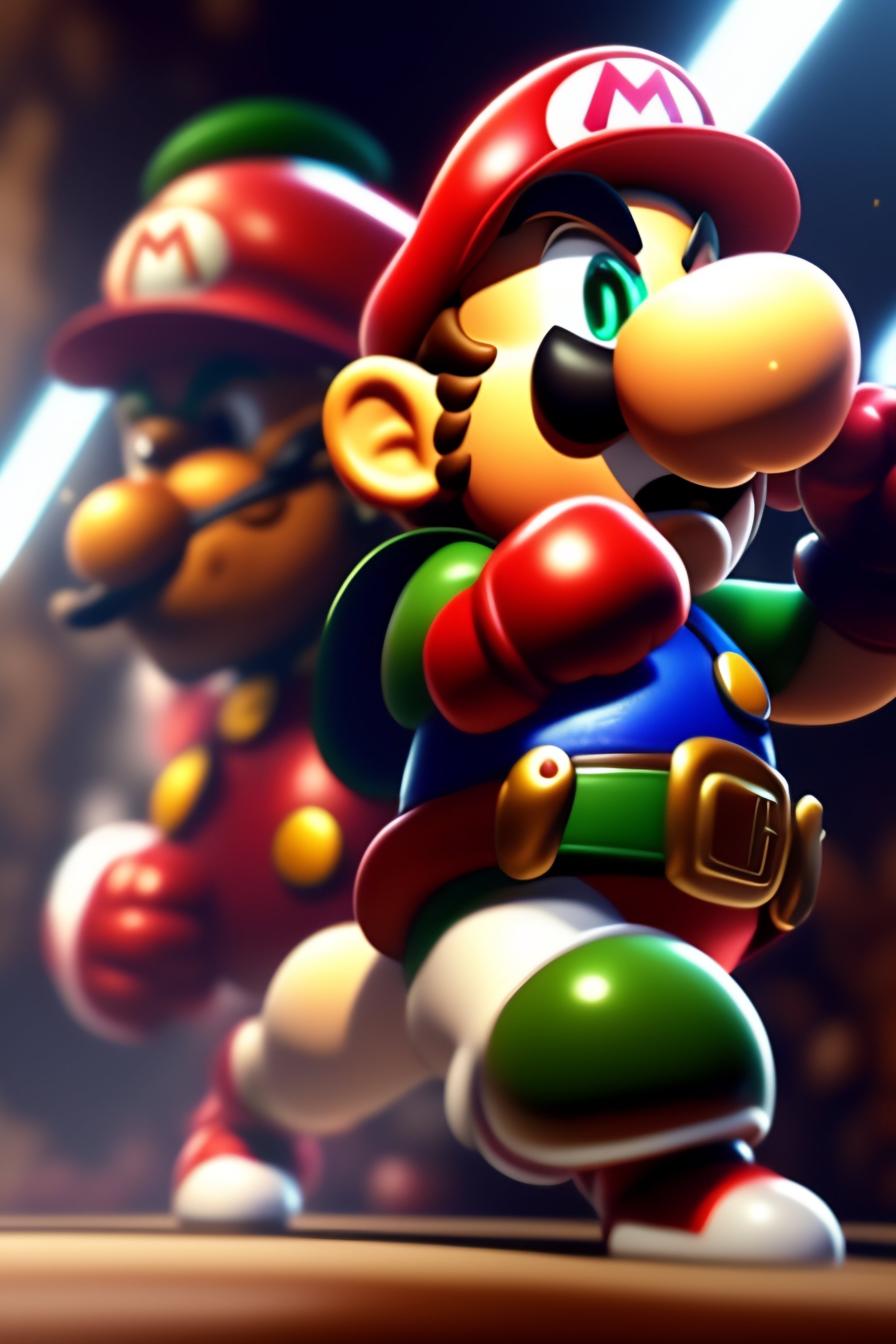 Lexica - Link fighting Mario
