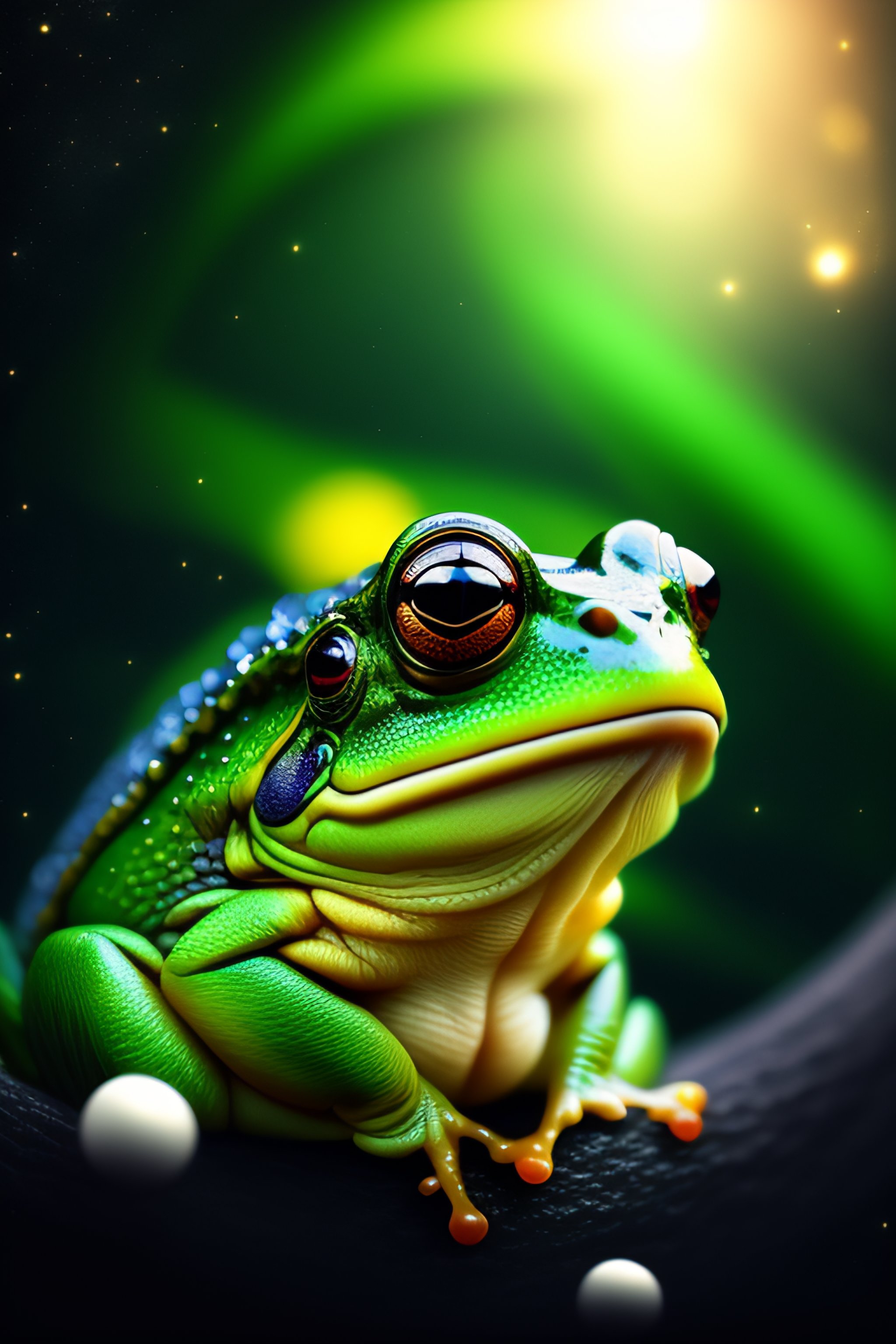 Space Shuttle And Frog