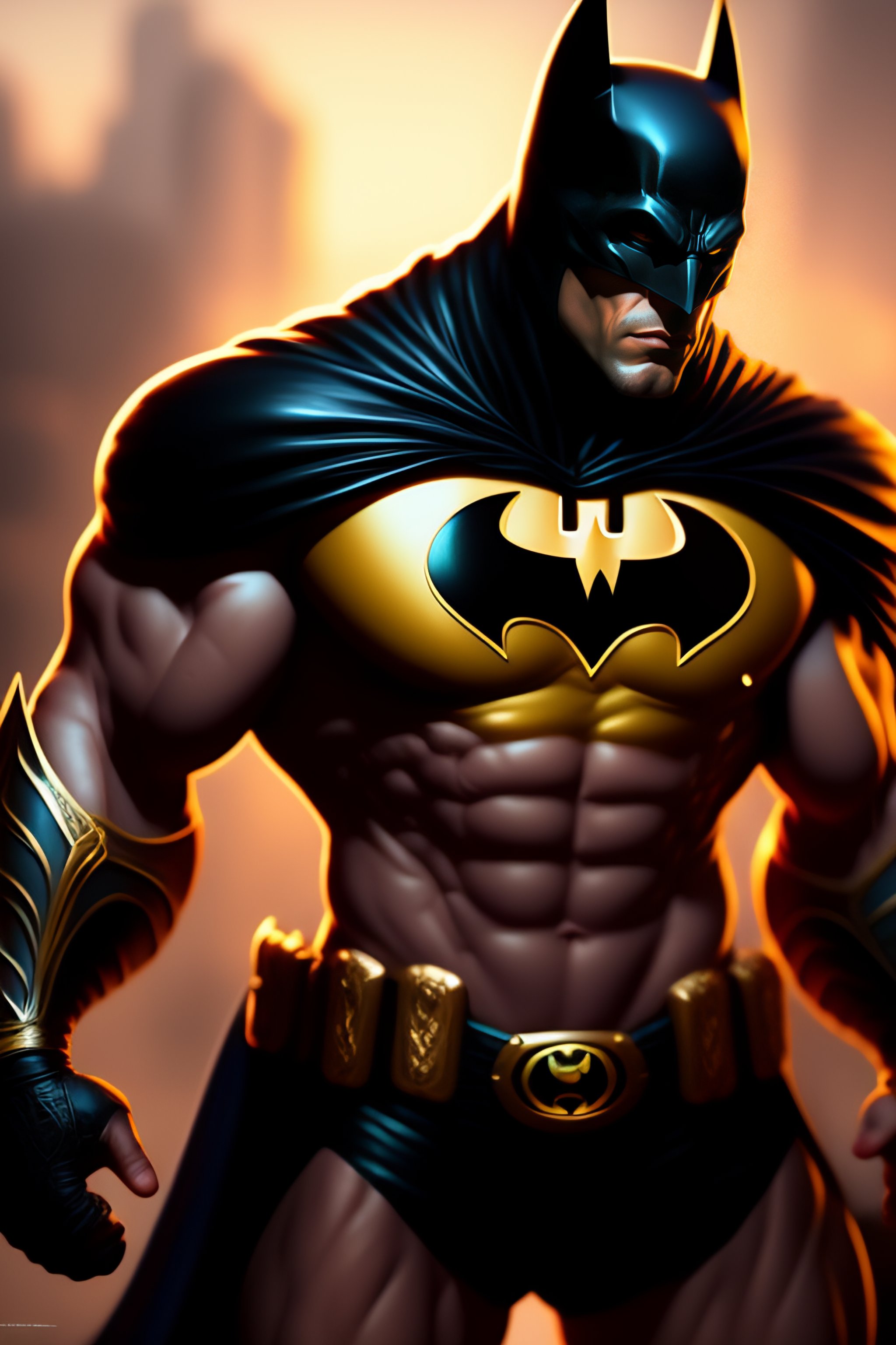 Lexica - Muscular venom as batman, dynamic lighting, photorealistic ...