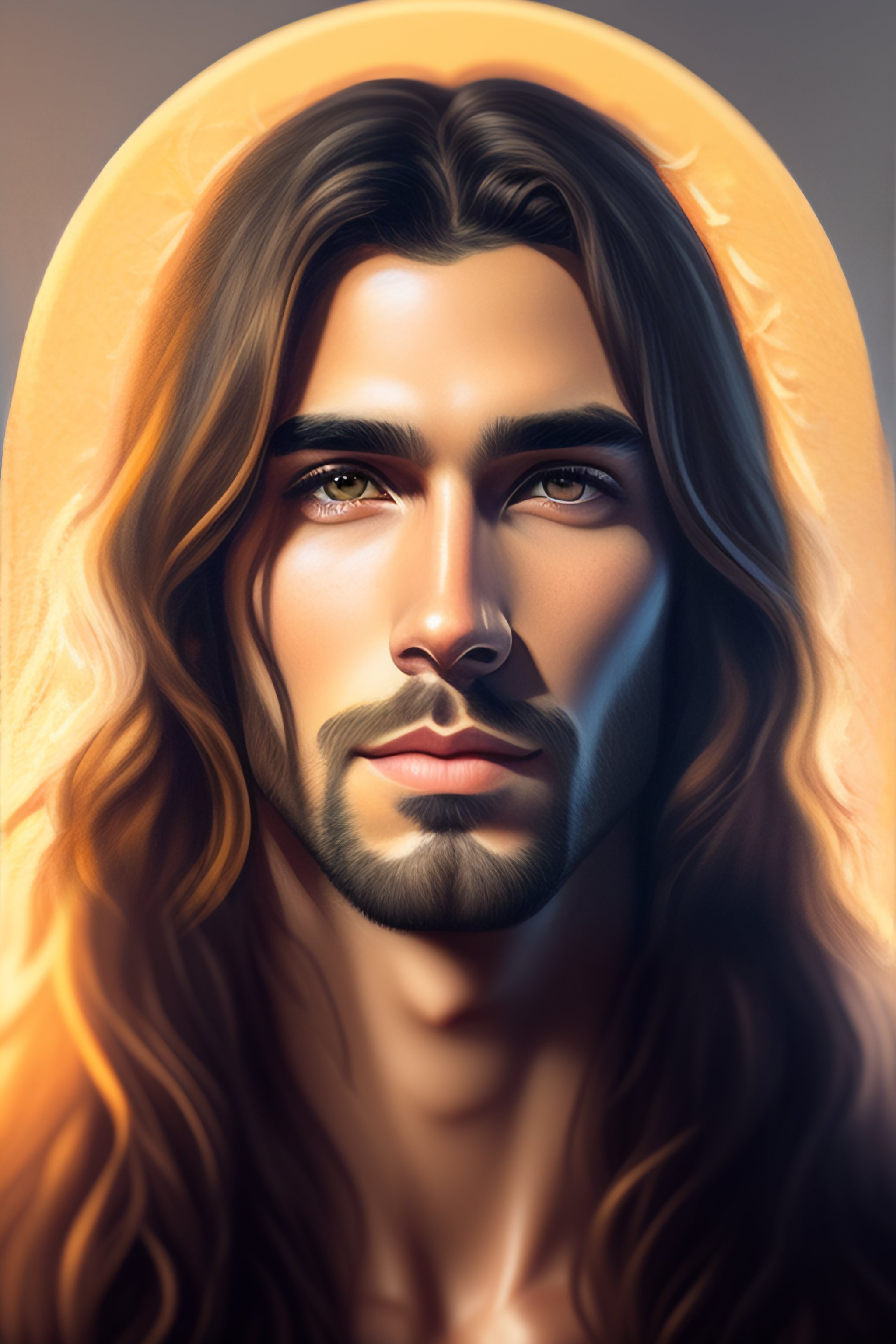 Lexica - Man with small dark eyes, long hair, with fair skin and not so ...