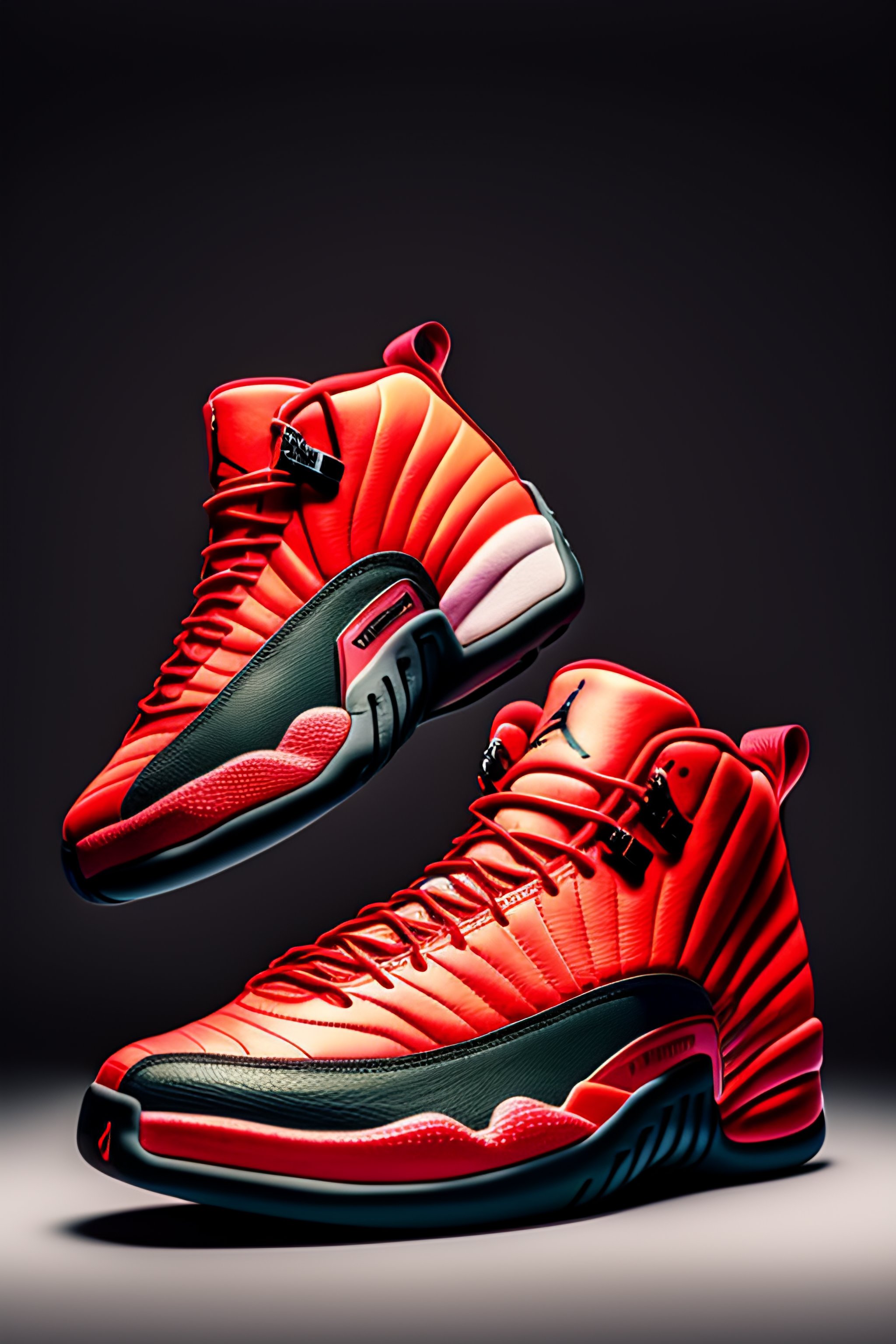 Lexica - Official Nike Air Jordan 12 sneaker, ((red and black)), ultra ...