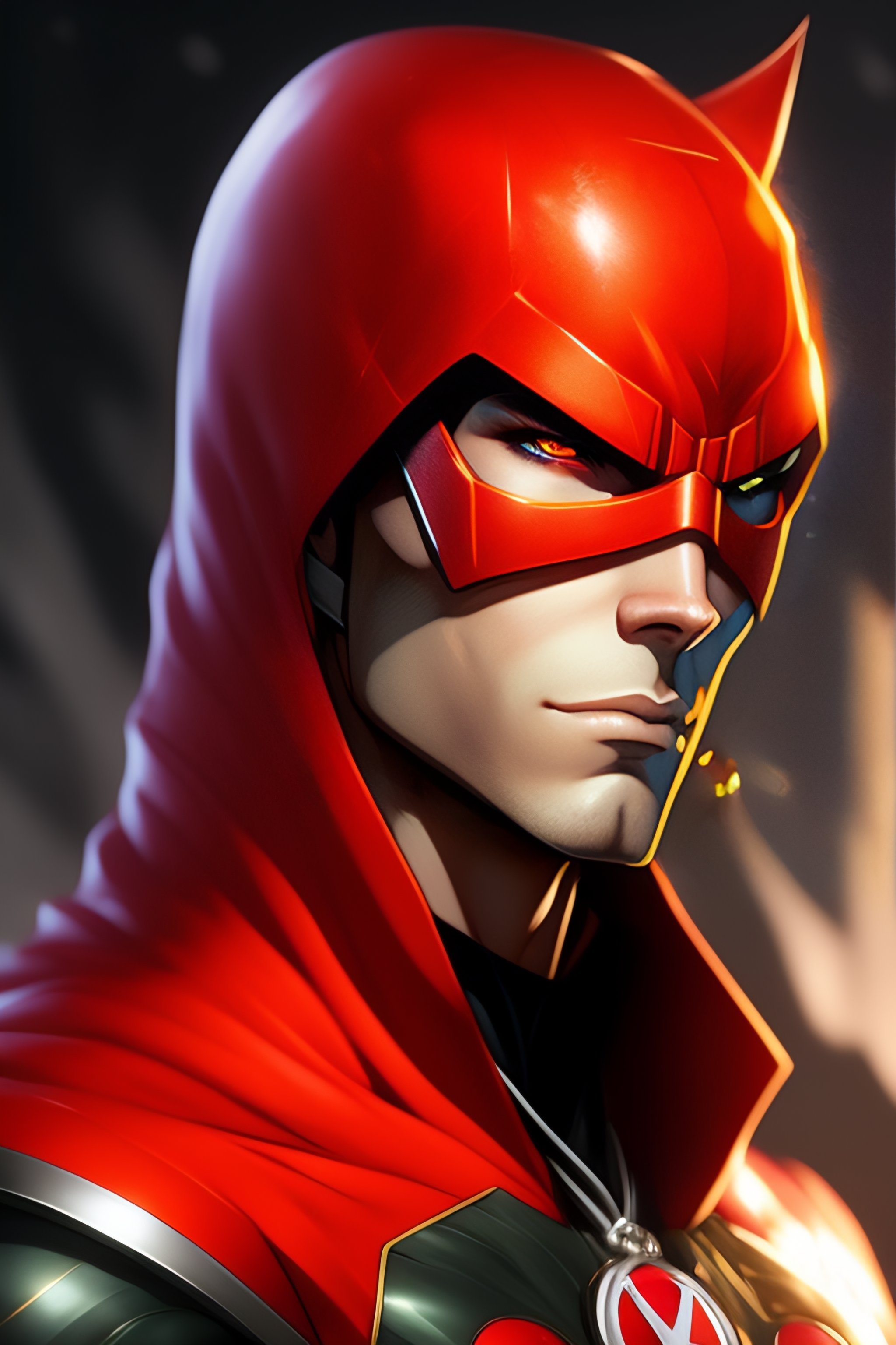 Lexica - Anime portrait of Red Hood with a Omnitrix from Ben 10 by ...