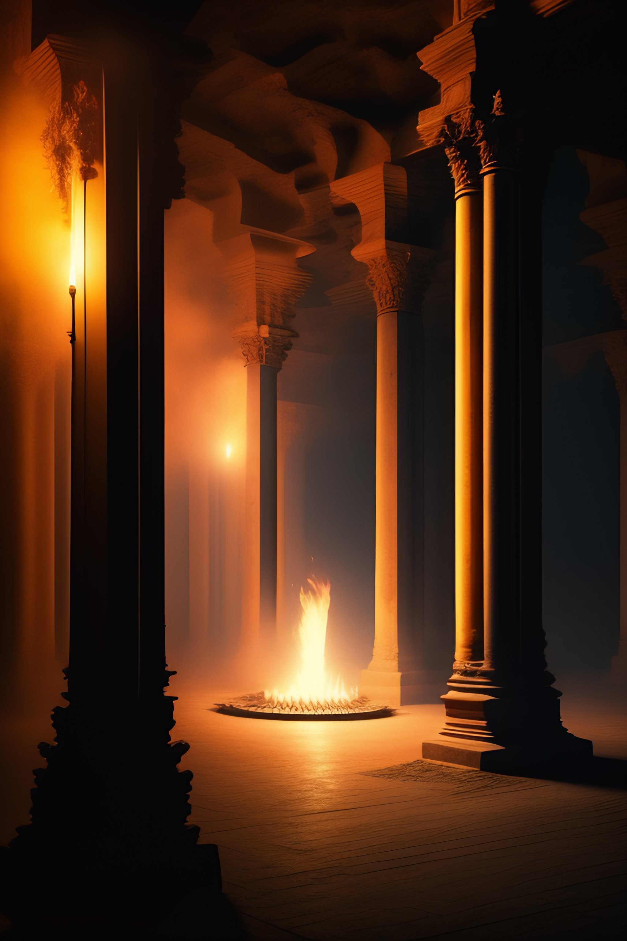 Lexica - Intricate, crisp, noisy, hell, cave, volumetric, dark ...