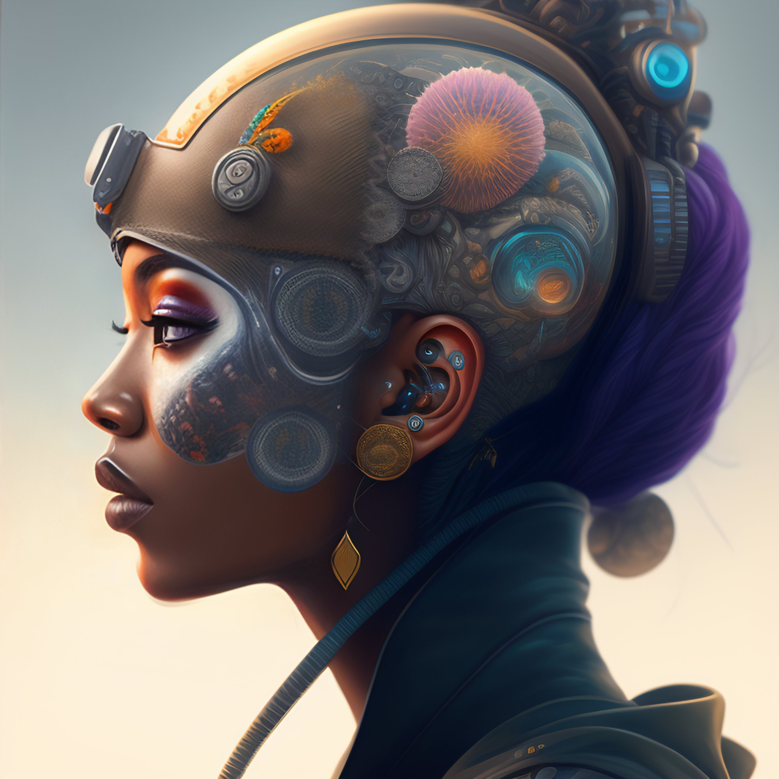 Lexica - The anatomy of a zoombie head made of computer part, an ...