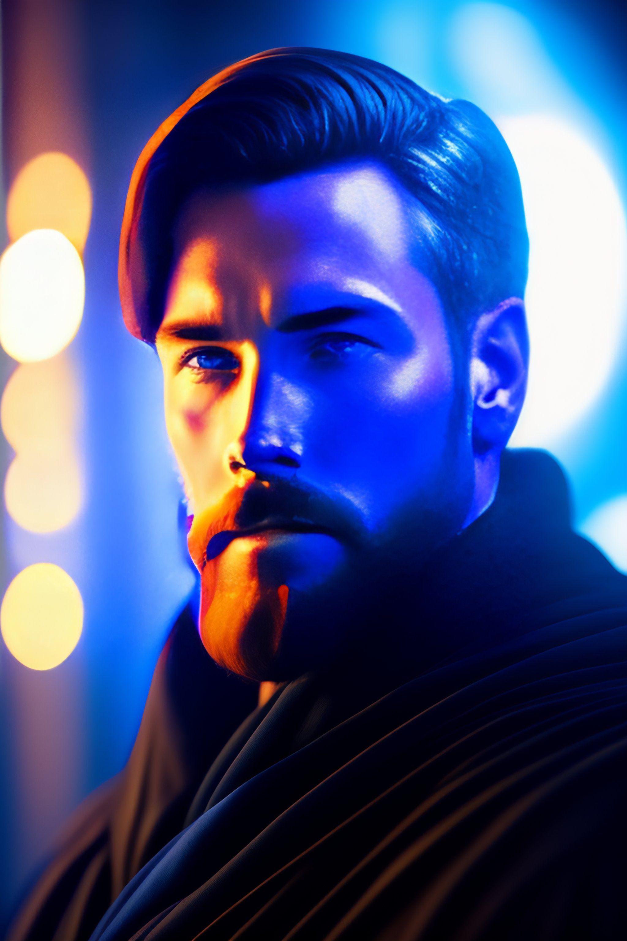 Lexica - A portrait of the ghost of obi - wan, as a digital photograph ...