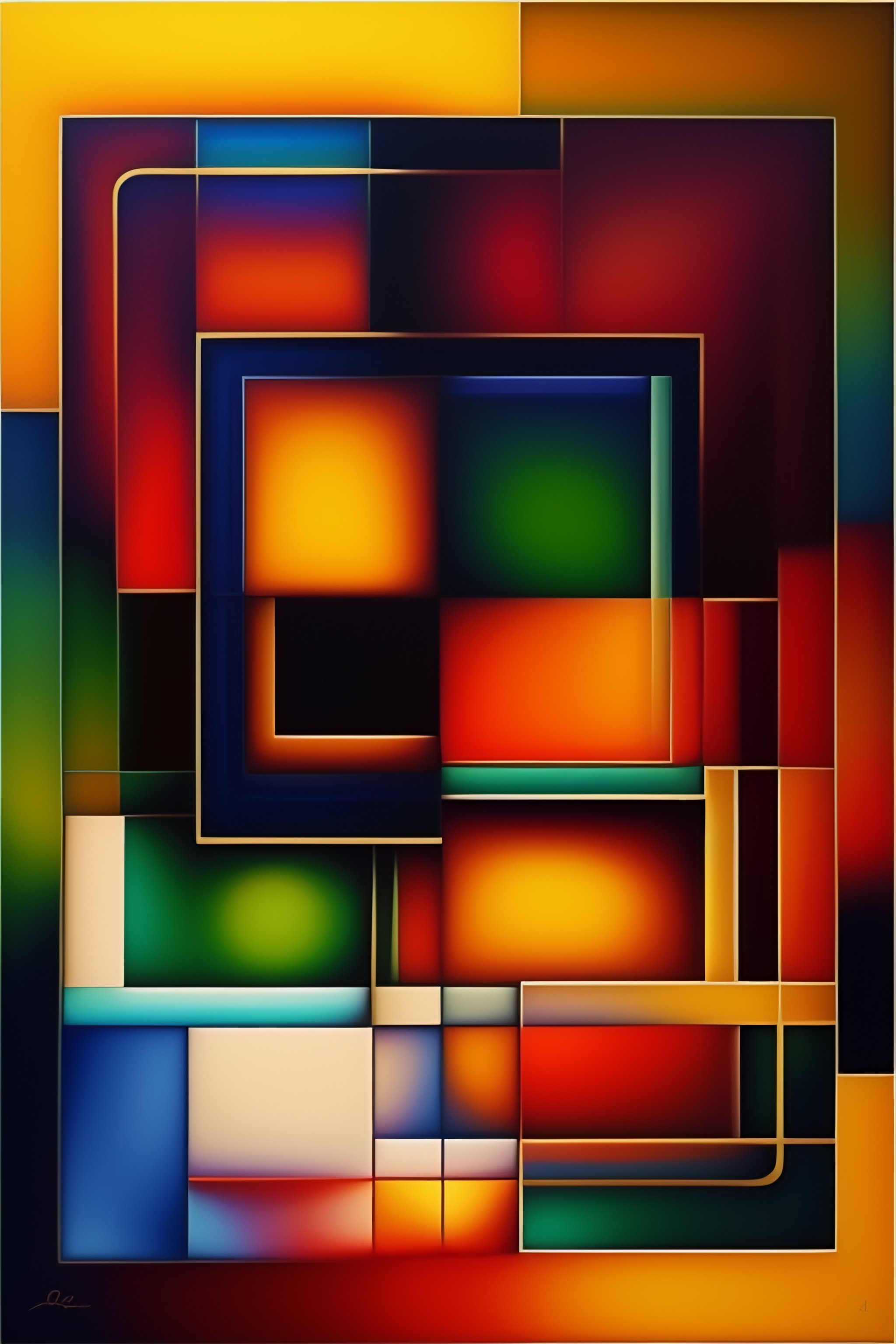 Lexica - Cuadro abstracto original