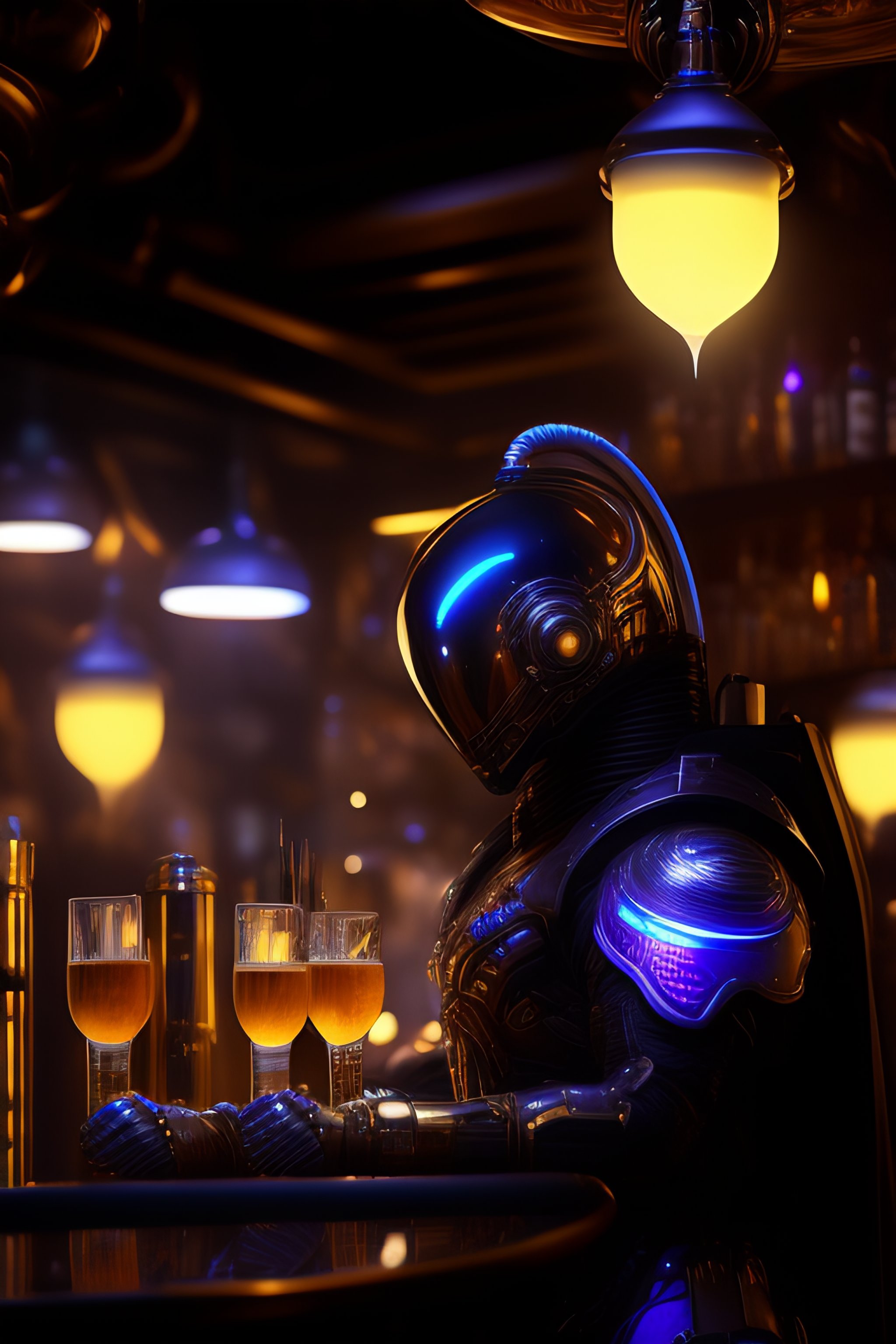 Lexica - Alien and biomechanical drinking elixir futuristic strong full ...