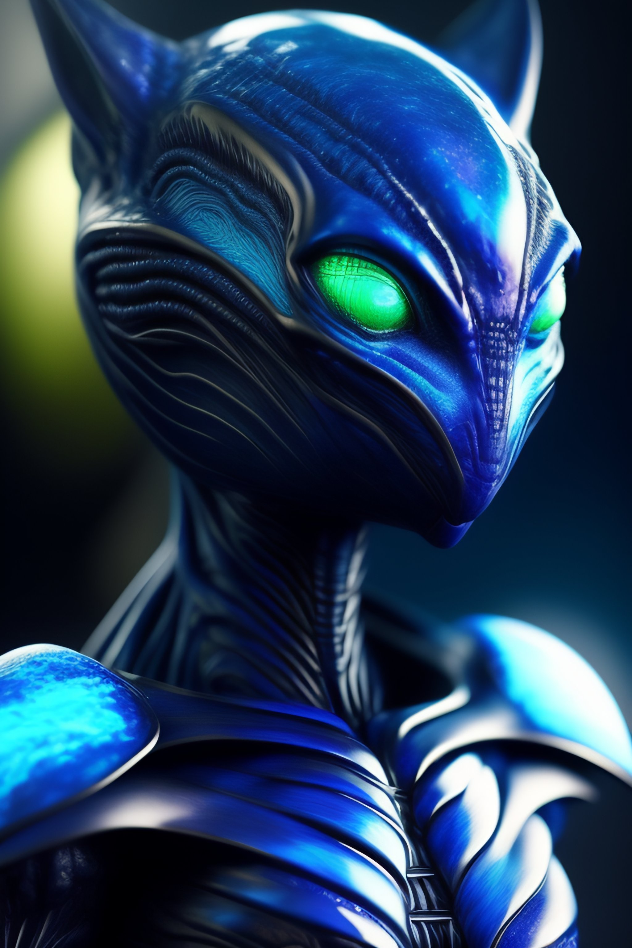 Lexica - Alien with blue wood skin, ultra realistic, realistic, alien ...