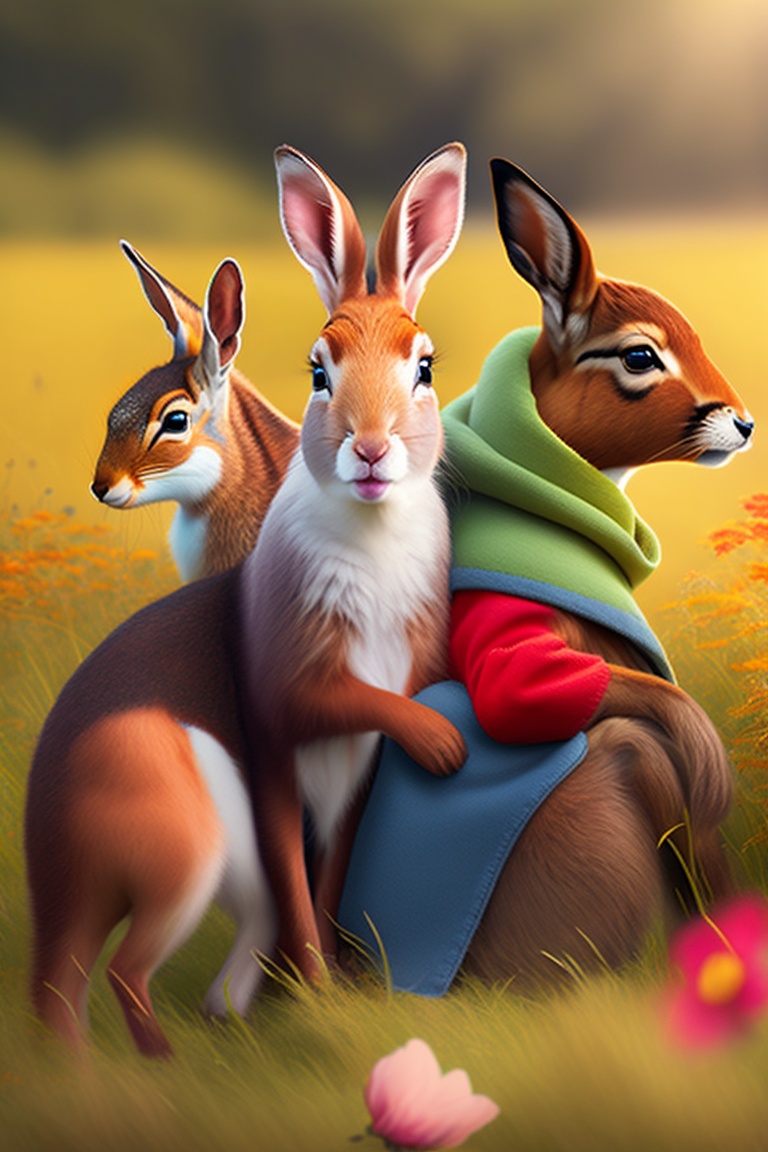 Lexica - Once upon a time, in a colorful meadow, lived a group of ...
