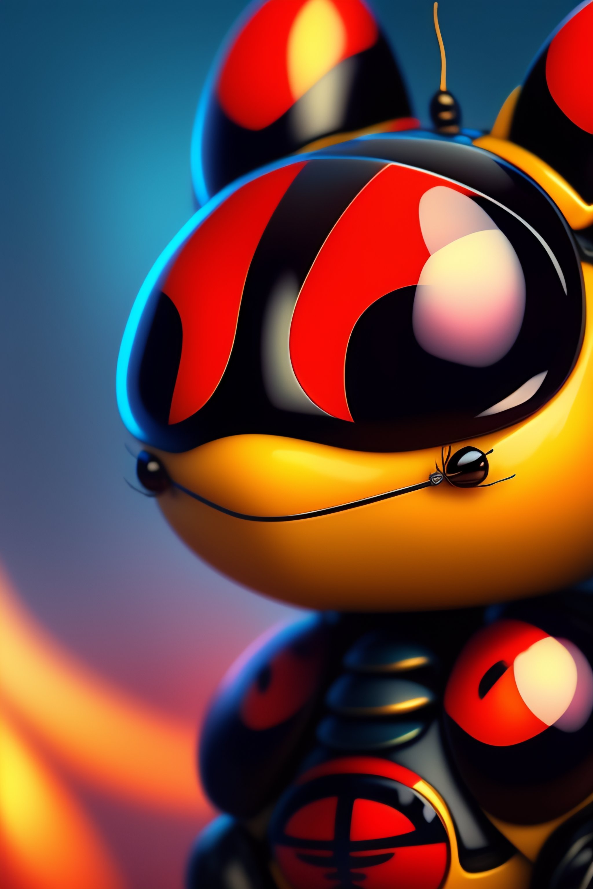 Lexica - Artstation, lady bug, anime, colorful, cute, closeup